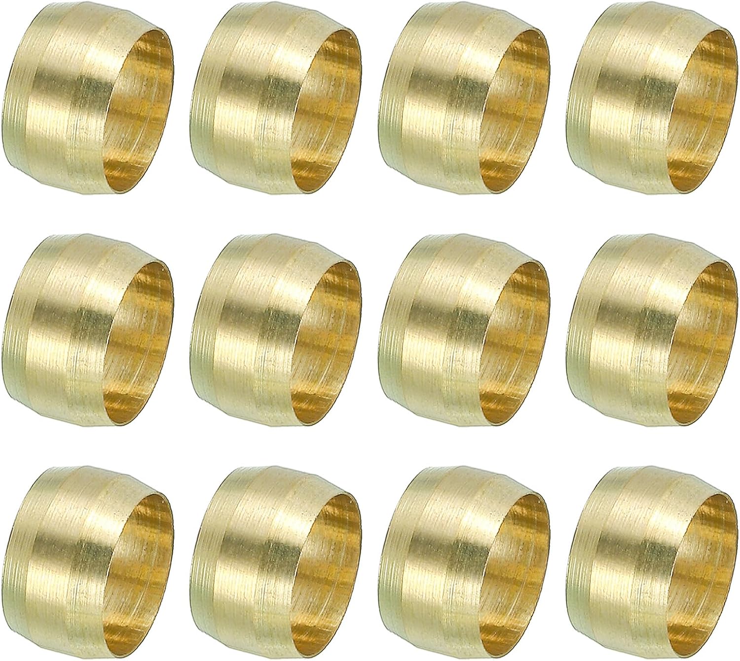 Amazon.com: PATIKIL 8mm ID Compression Sleeve Ferrules, 30 Pack Brass ...