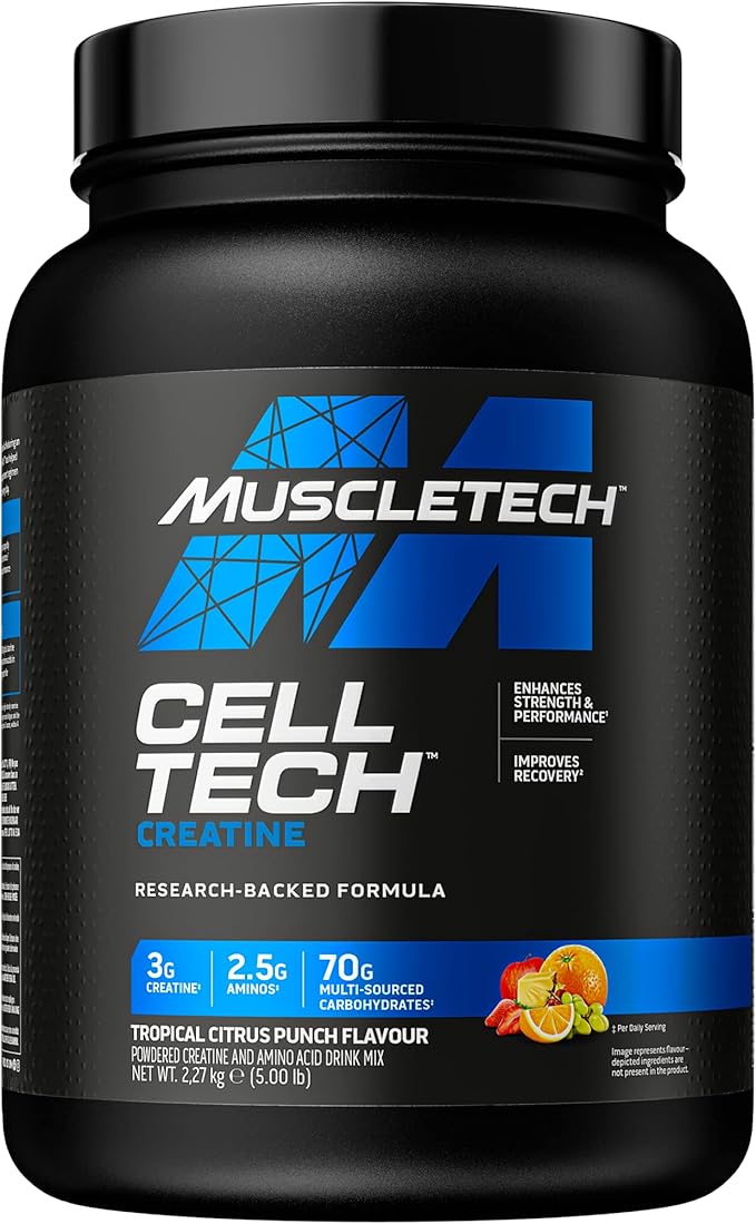 MuscleTech CellTech Creatine Monohydrate Powder, Post Workout Recovery ...