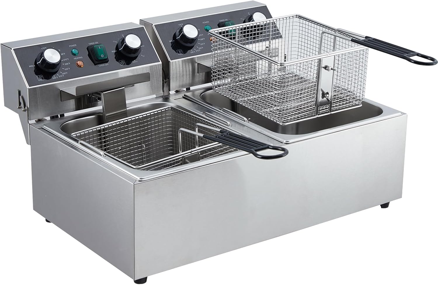 Amazon.com: 3600W Compact Deep Fryer Stainless Steel(201) with Auto ...