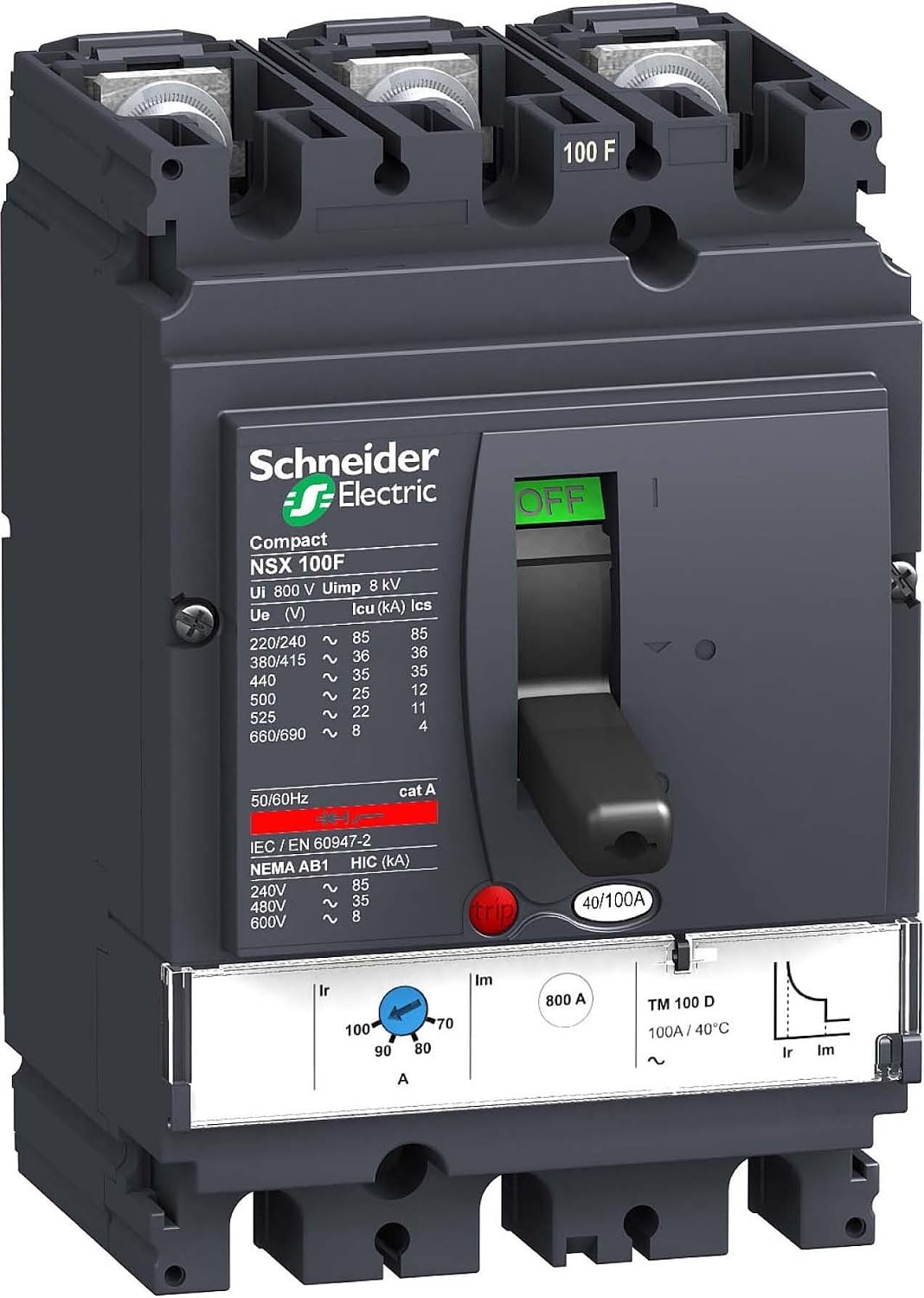 Schneider LV429555 3P3D TM32T NSX100B Compact Power Switch : Amazon.co ...