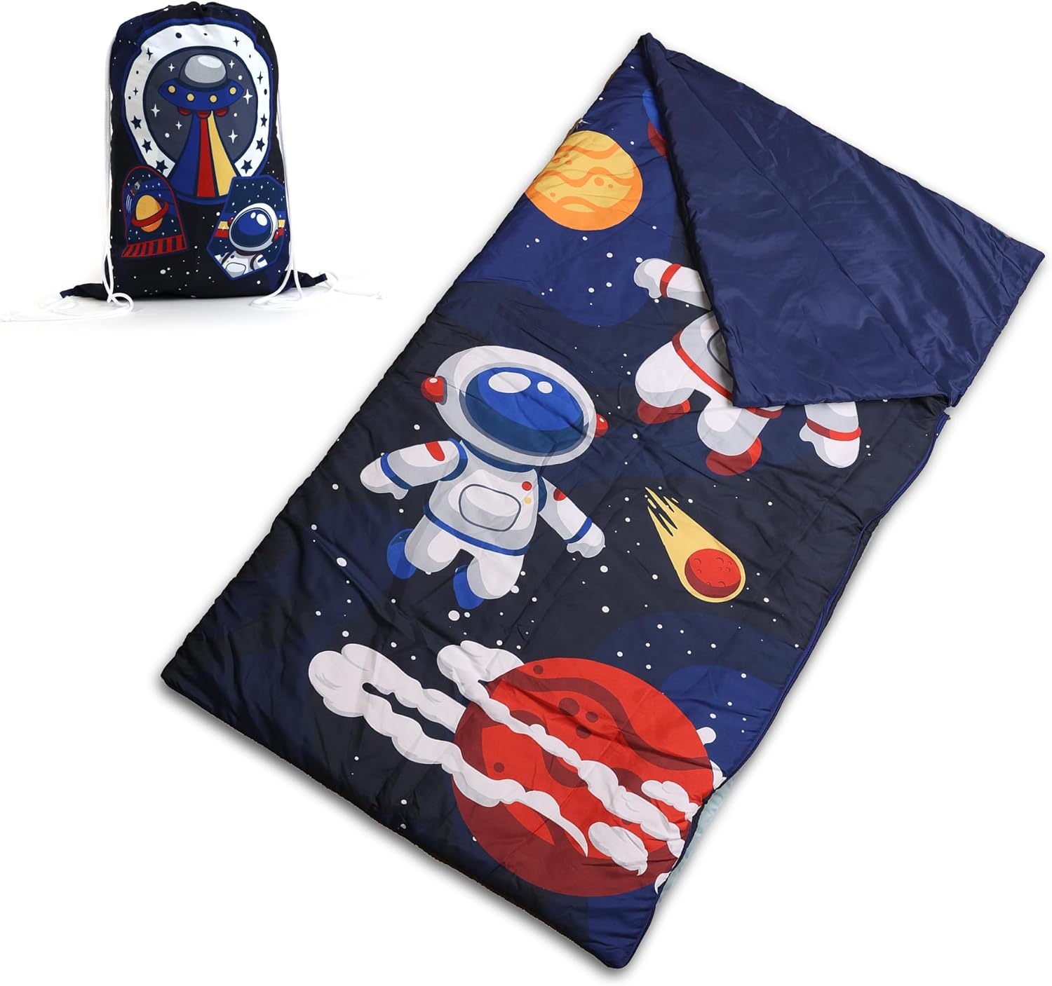 EXPRESSIONS Outer Space Kids Lightweight Indoor Slumber Bag/Sleeping ...