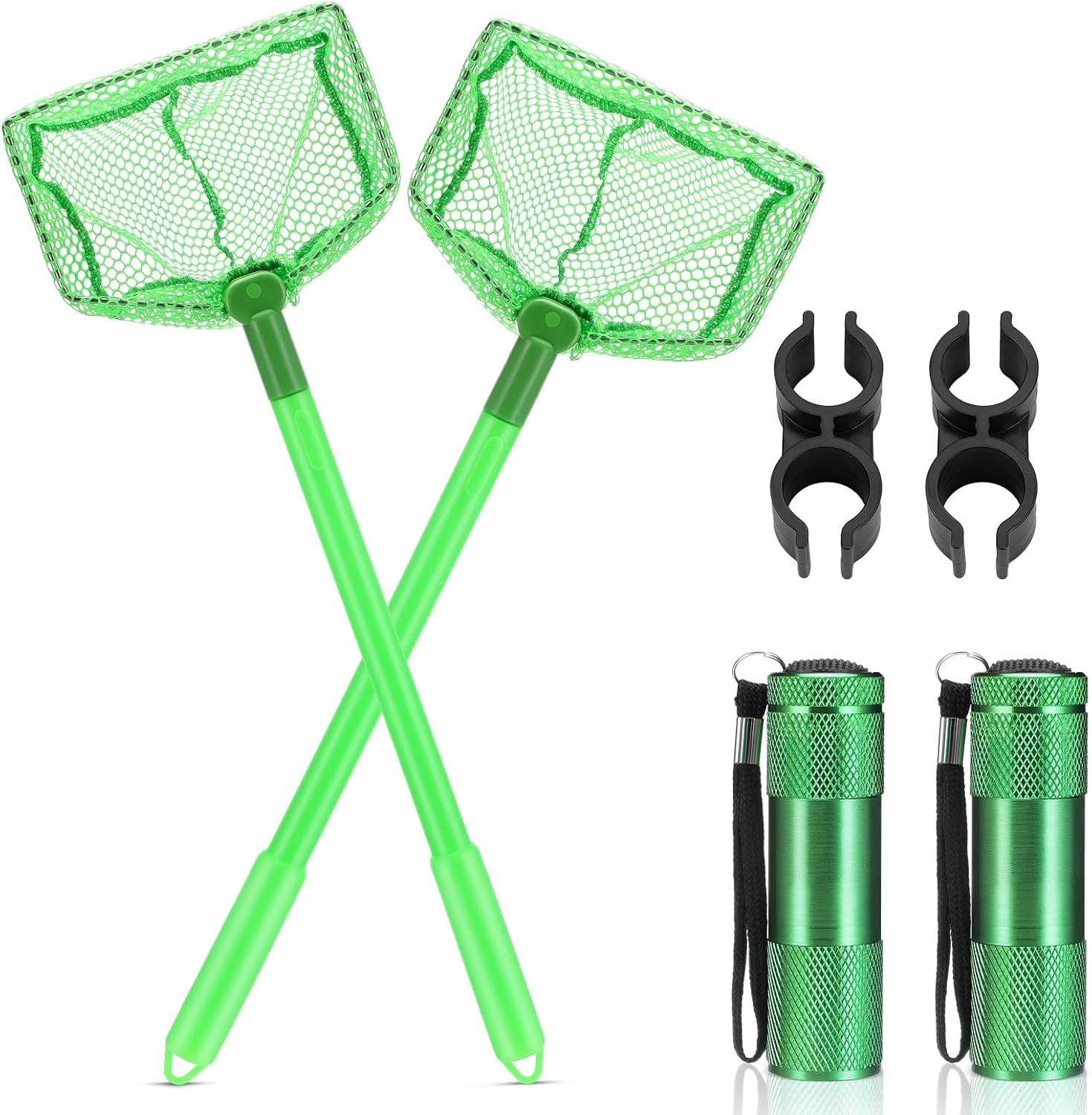 Amazon.com: Hollowfly 2 Pack Ghost Crabbing Kit, Kids Crab Nets with ...