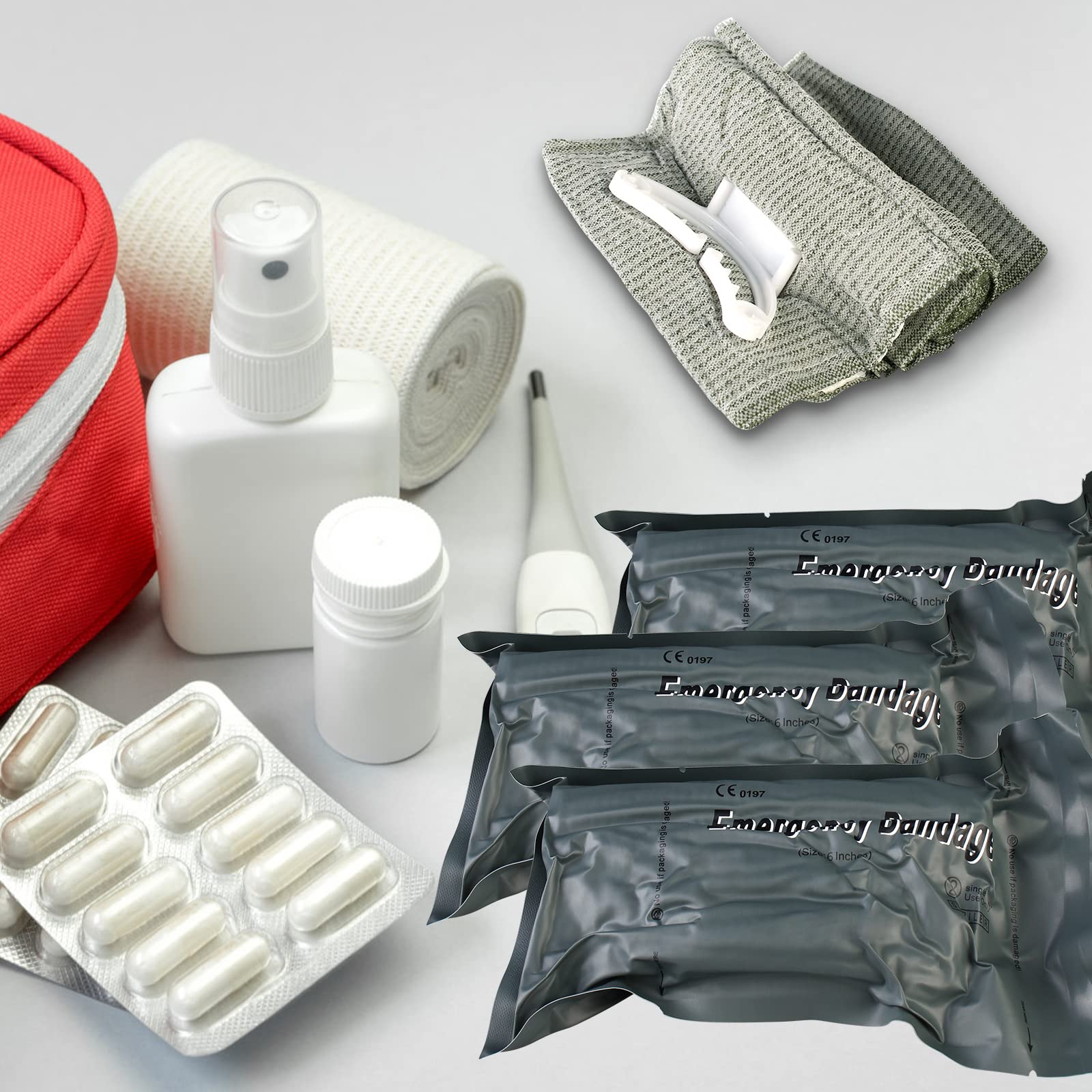 Steri Strips Emergency Tourniquet Kit - Includes Israeli Bandage ...