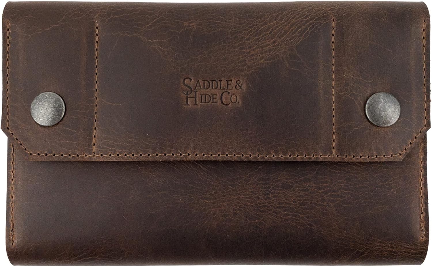 Amazon.com: Saddle & Hide Co., Checkbook Wallet, Minimalist Organizer ...