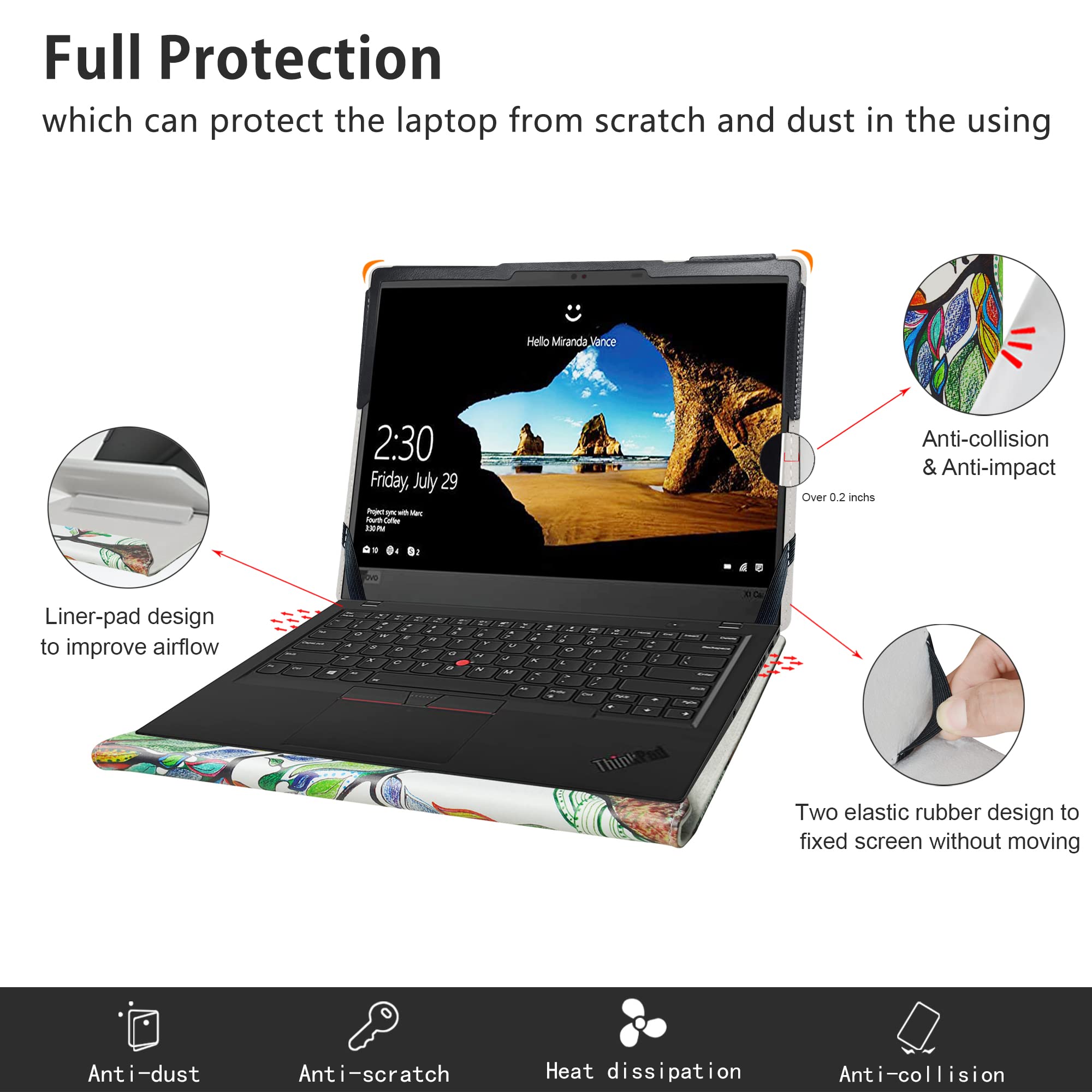 Case For Lenovo Thinkpad X1 Carbon Gen 2019 2020 2018