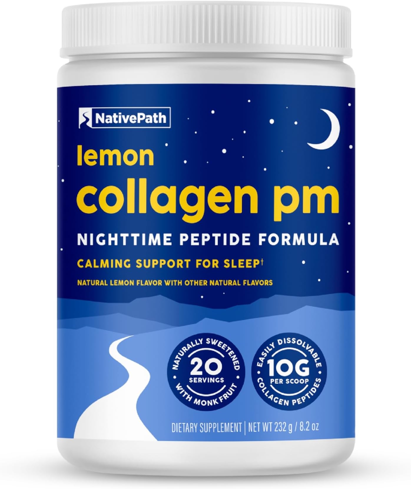 Amazon.com: NativePath Collagen PM - Lemon Nighttime Collagen Peptides ...
