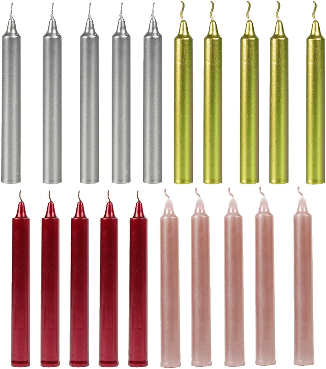 Amazon.com: Chime Spell Candles - Metallic Gold Silver Altar Chime ...