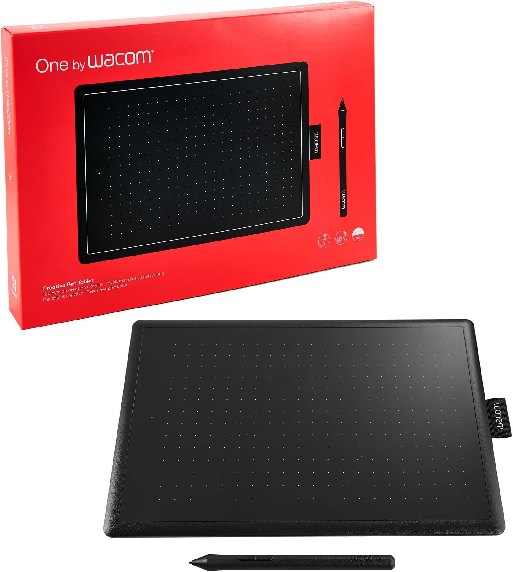 One by Wacom Medium – Drawing Tablet with Pen, Stylus Battery-free ...