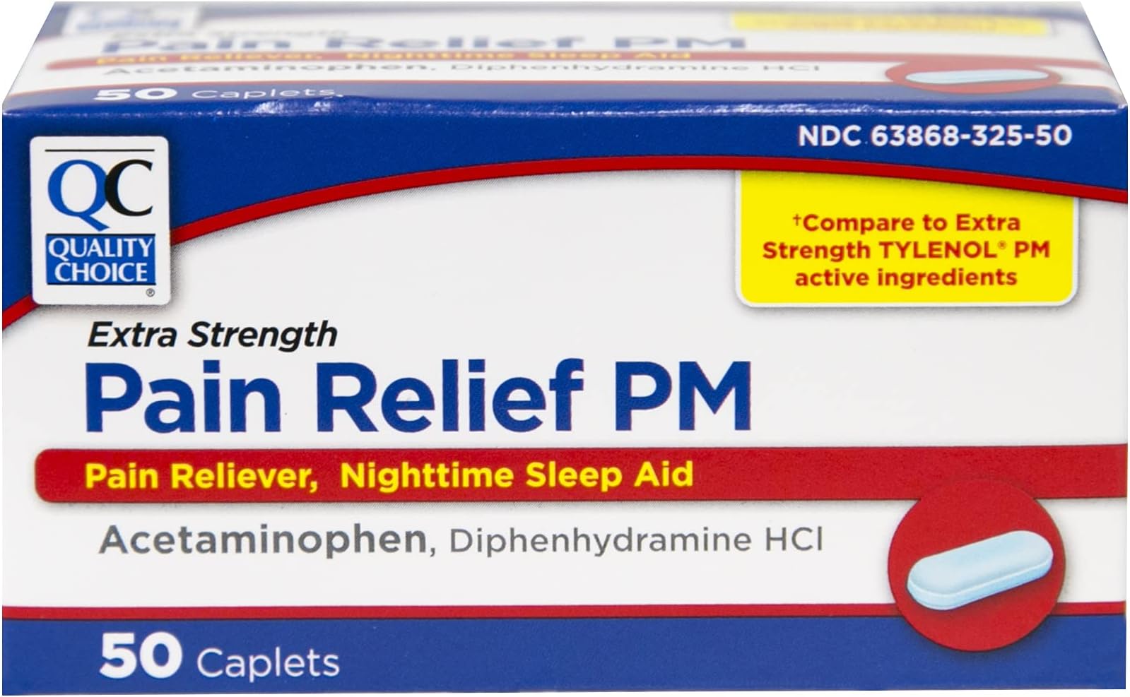 Amazon.com: Quality Choice Extra Strength Pain Relief PM, Pain Reliever ...