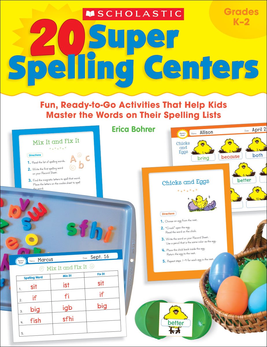 Amazon.com: 20 Super Spelling Centers: Fun, Ready-to-Go Activities That ...
