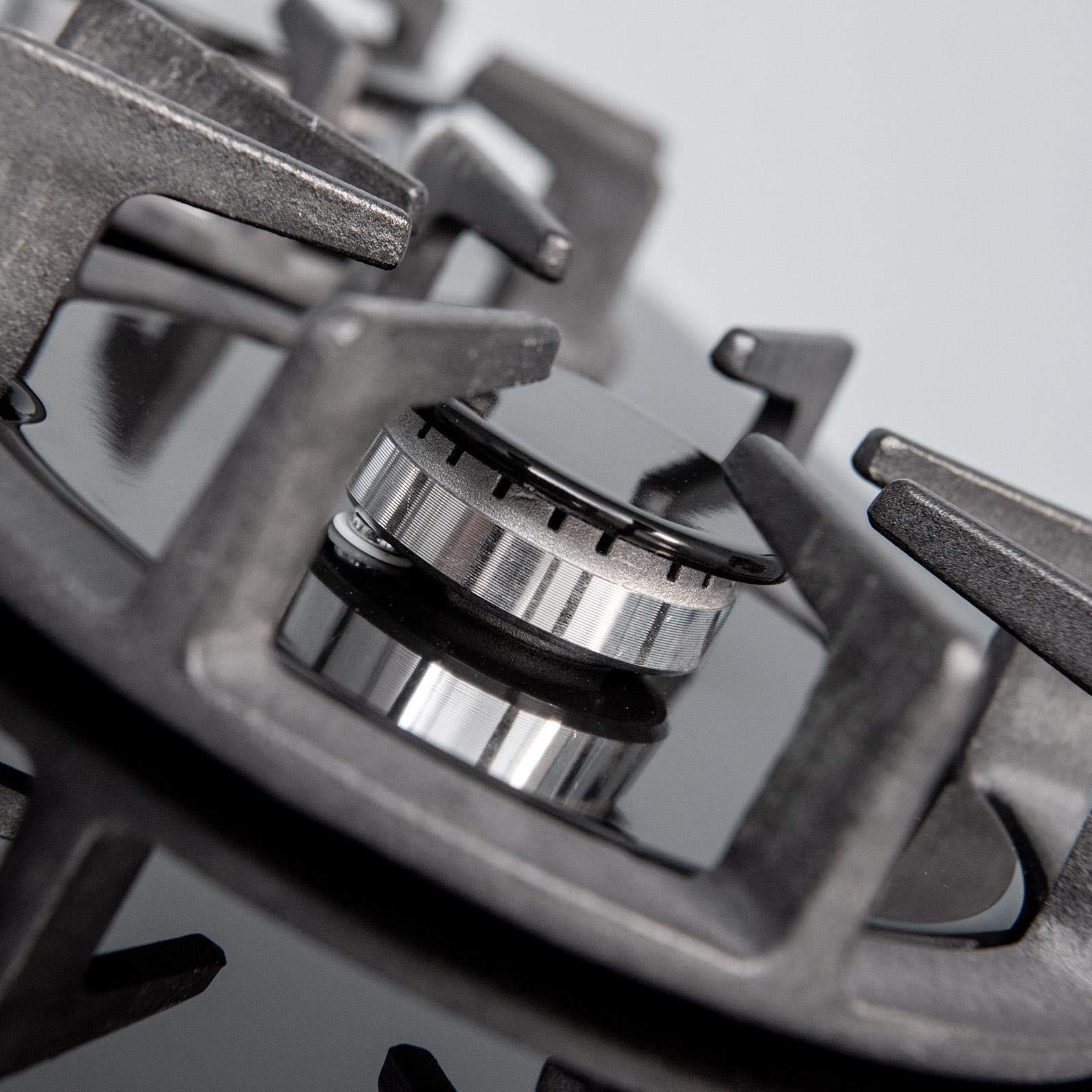 SIA 90cm 5 Burner Black Gas On Glass Hob And Curved Glass Cooker Hood ...