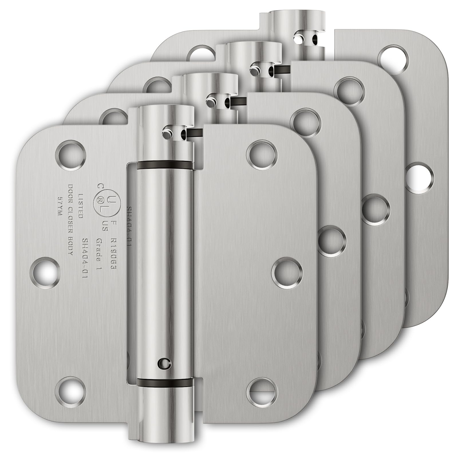 Snapklik.com : Luxbaro 4 Pack Self Closing Door Hinges, 3.5 Inch Spring ...