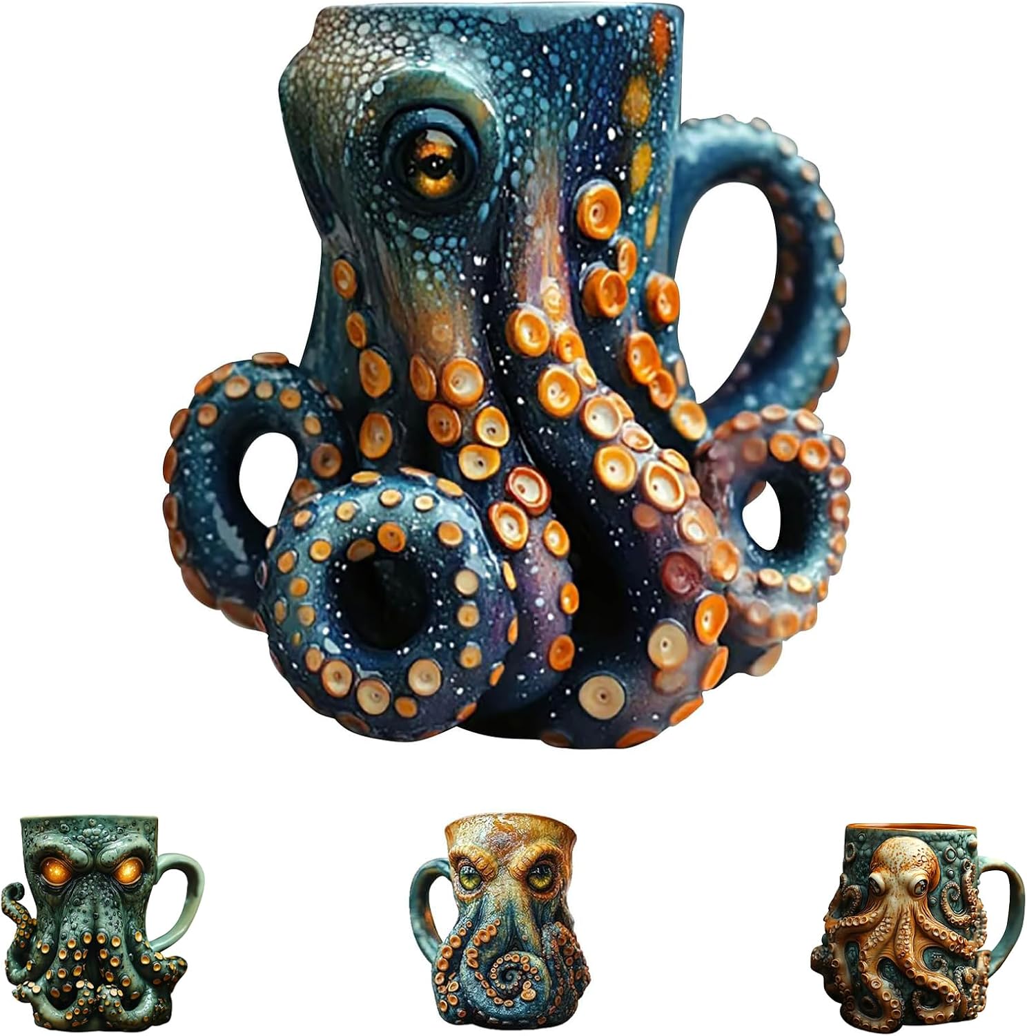 Amazon.com | Cthulhu Style Pirate Beer Mug,3D Octopus/Sea Monster ...