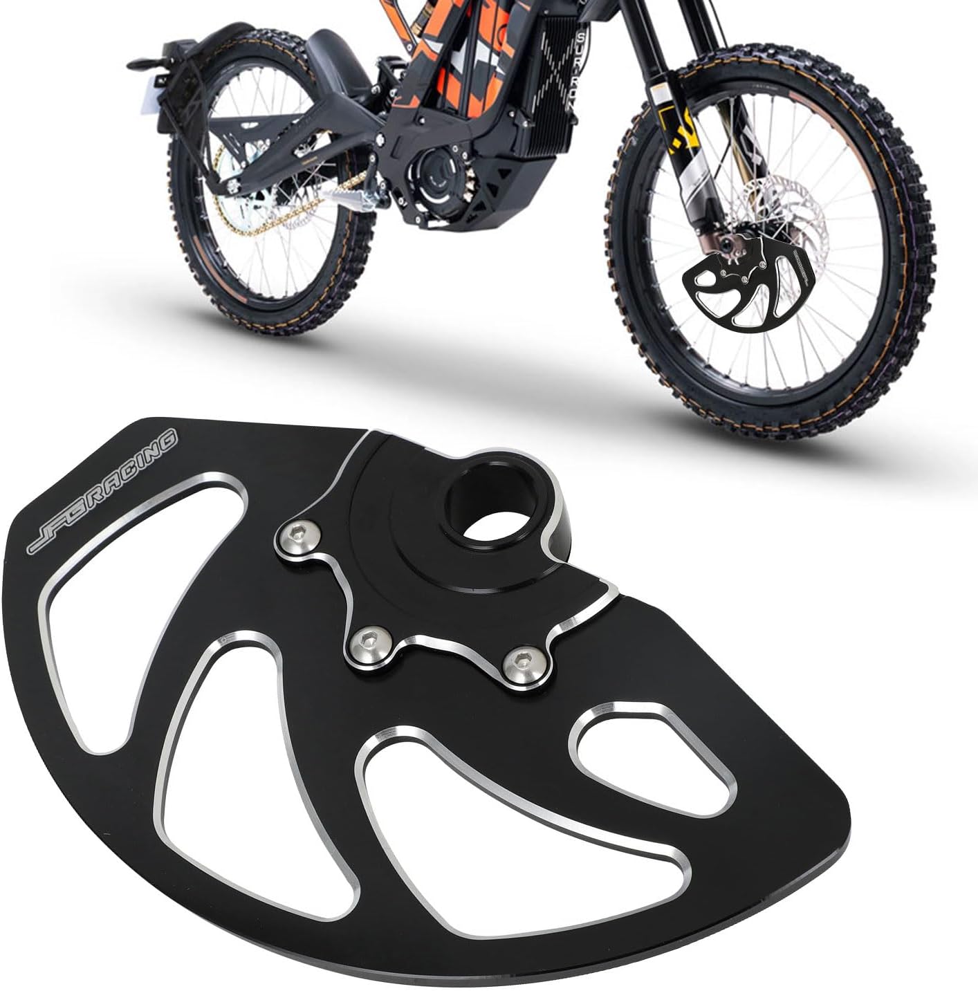 Amazon.com: JFG RACING Front Brake Disc Guards for Surron Sur Ron X/S ...