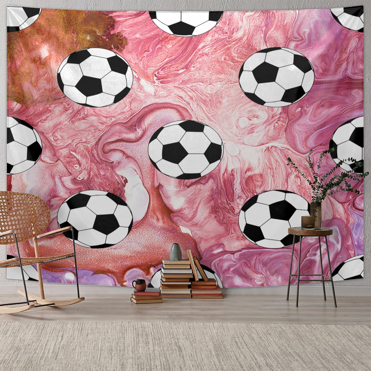 Pink Soccer Ball Wallpaper