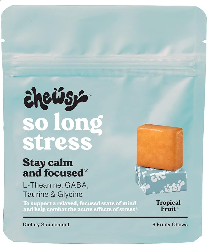 Amazon.com: Chewsy So Long Stress, Calm Fruity Chews, Stay Calm ...