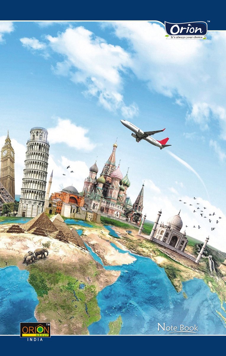 Orion Impressions Long Notebook Single Line (33cm x 21cm) 320 pages ...