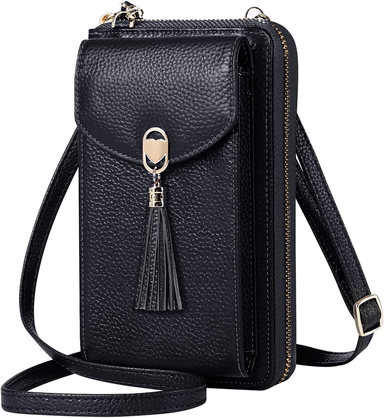TEUEN Sac Téléphone Portable Femme, Petit Sac à Bandoulière en Cuir ...