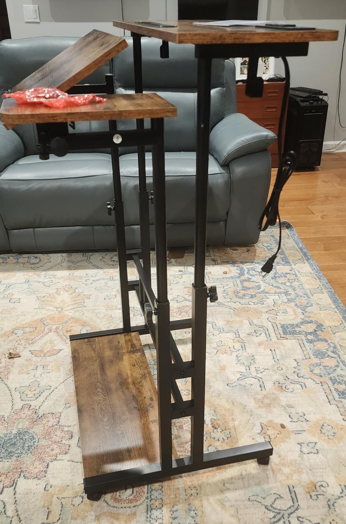 $17/mo - Finance Hadulcet Mobile Standing Desk Adjustable Height ...