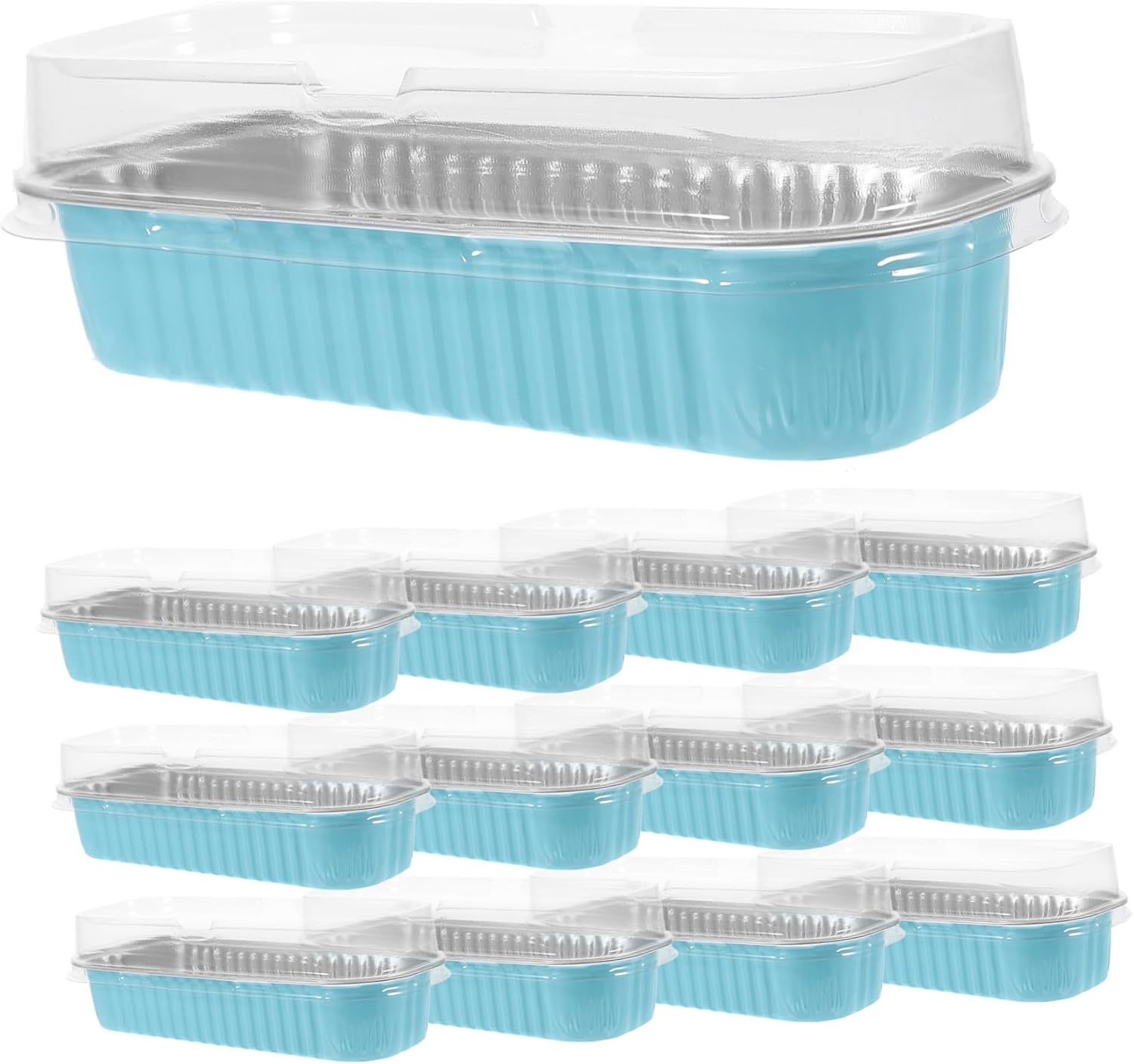Amazon.com: CONGARTENO 25pcs Aluminum Foil Mini Loaf Pans with ...