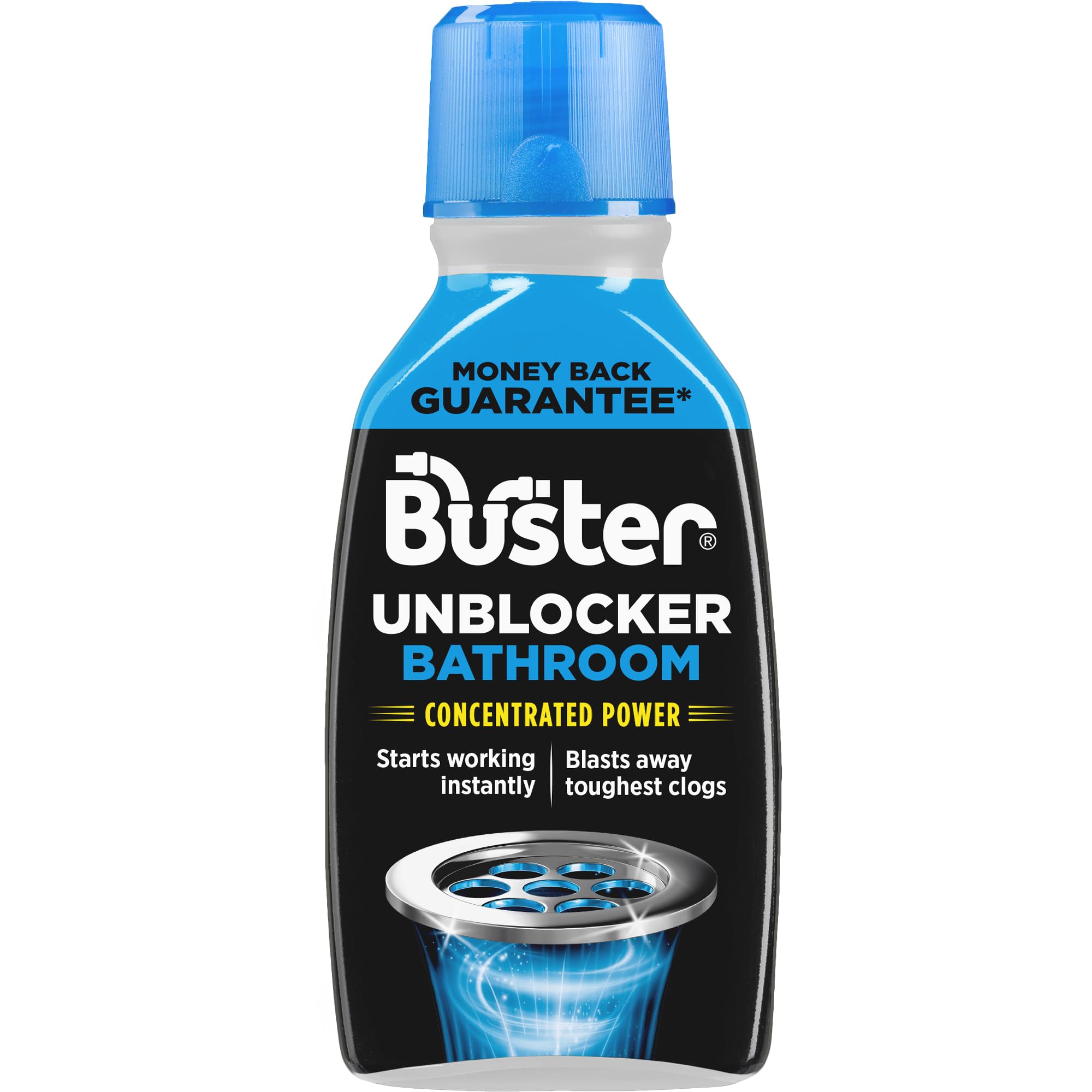 Buster Bathroom Drain Unblocker 900ml – Fast-Acting Plughole and Sink ...