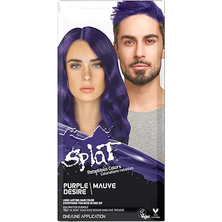 Amazon.com : Splat Purple Desire Original Complete Hair Dye Kit ...