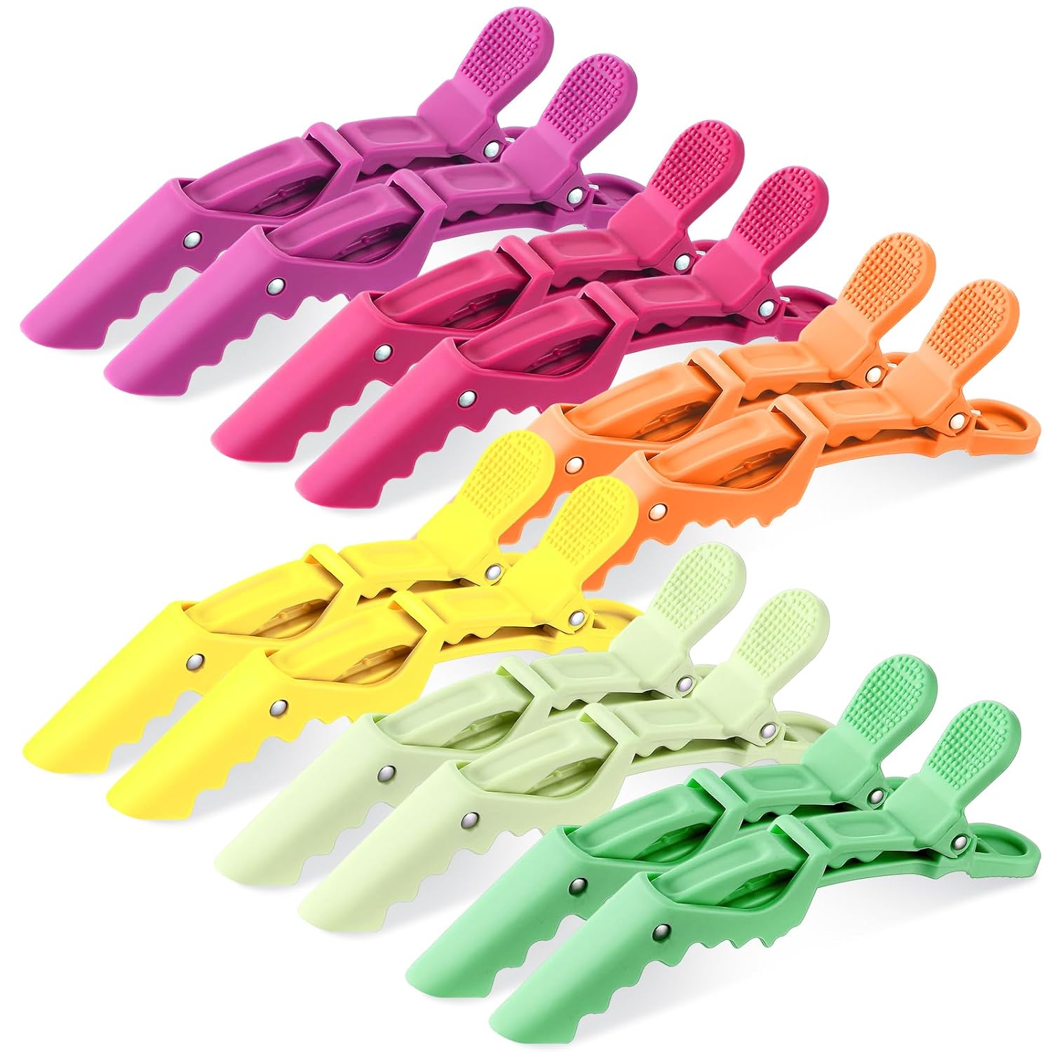 Amazon.com : Havawish 12 Pcs Alligator Clips for Hair Styling Matte ...