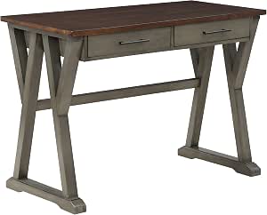 Amazon.com: OSP Home Furnishings Jericho Rustic 42 Inch Writing Desk ...