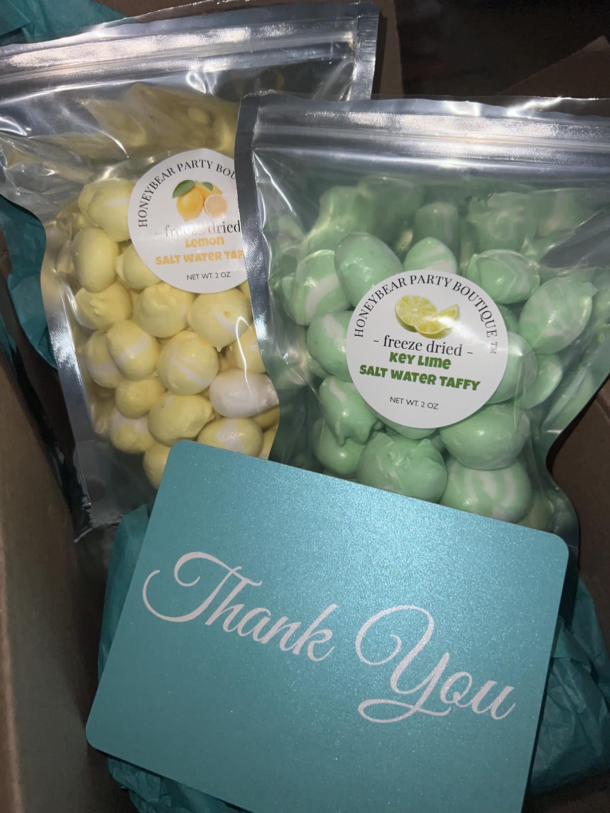 Amazon.com : Freeze Dried Lemon Candy - Lemon Taffy - Salt Water Taffy ...