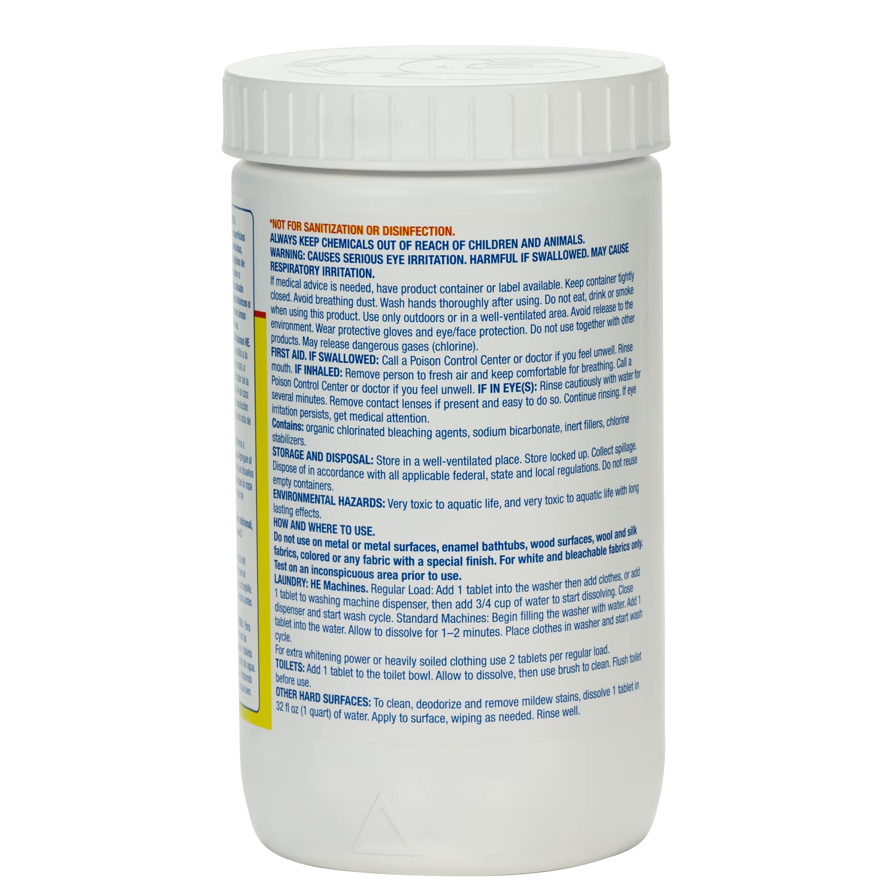 Snapklik.com : Concentrated Bleach Tablet Bulk Size 240 Tablets 1 Pack ...