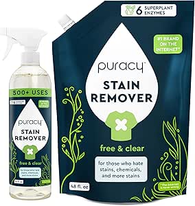 Amazon.com: Puracy Stain Remover Cleaning Spray - Enzyme-Powered Stain ...
