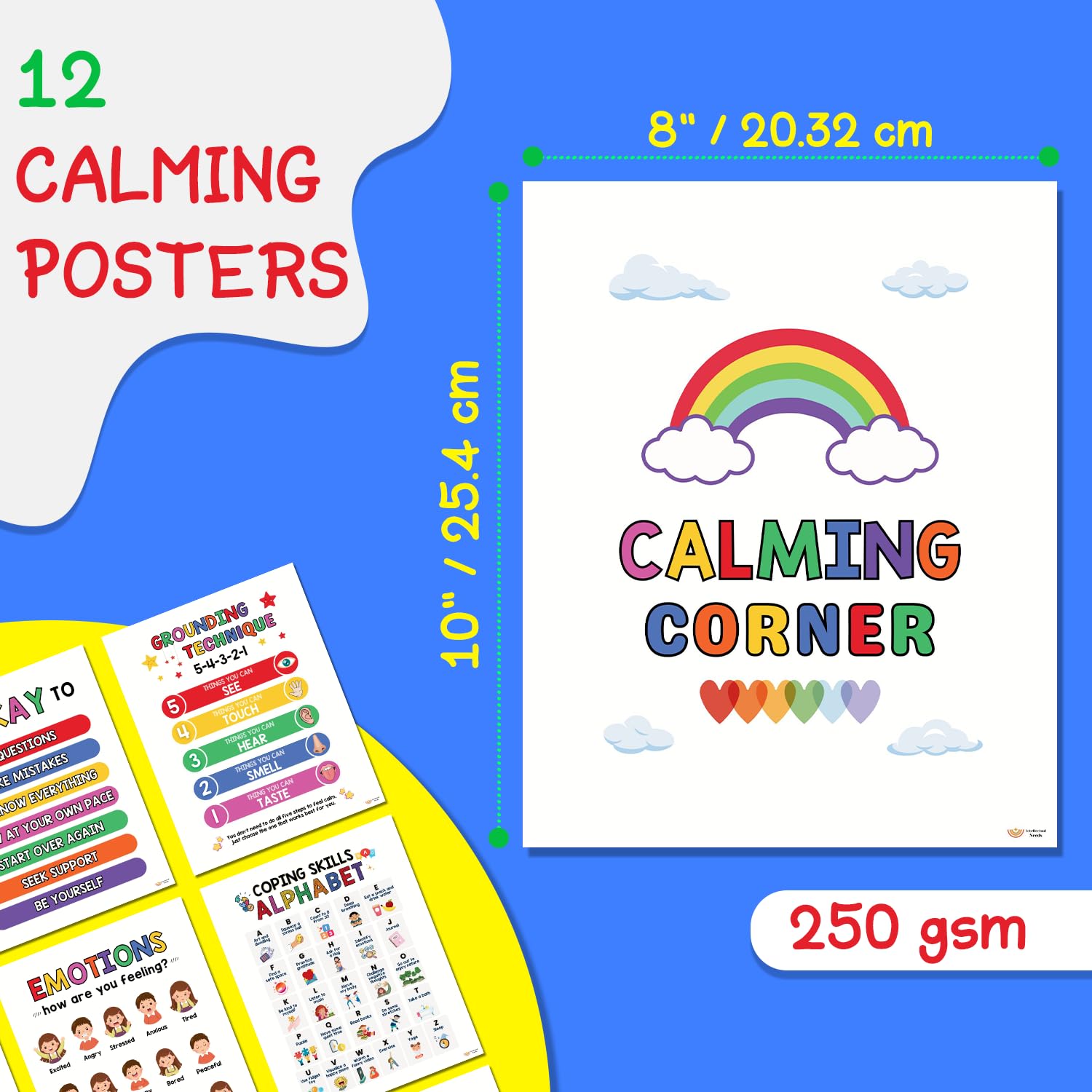 Snapklik.com : 12 Calming Corner Poster Emotions Poster, Calming Corner ...