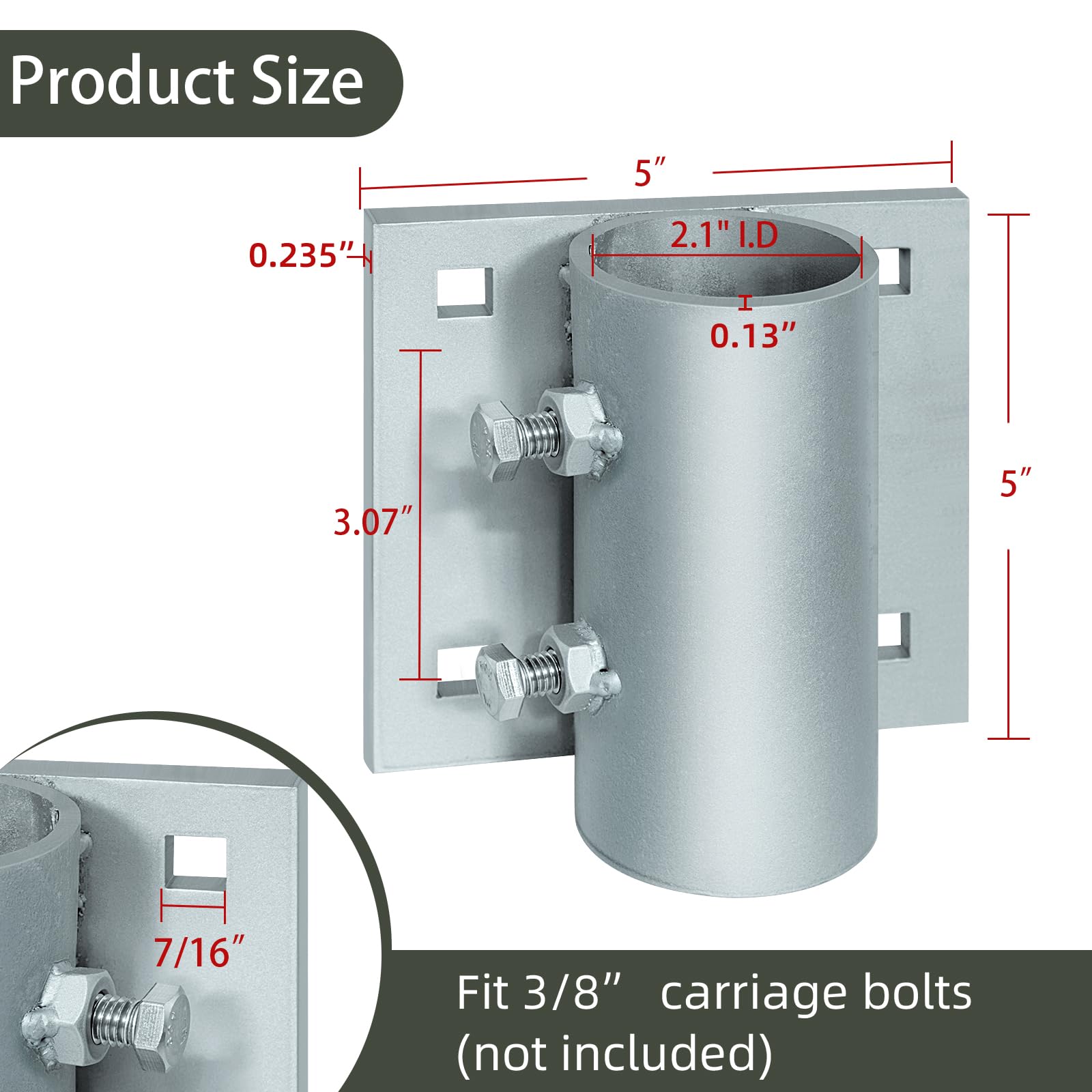 Snapklik.com : Stationary Dock Heavy Duty Side Leg Pipe Holder ...
