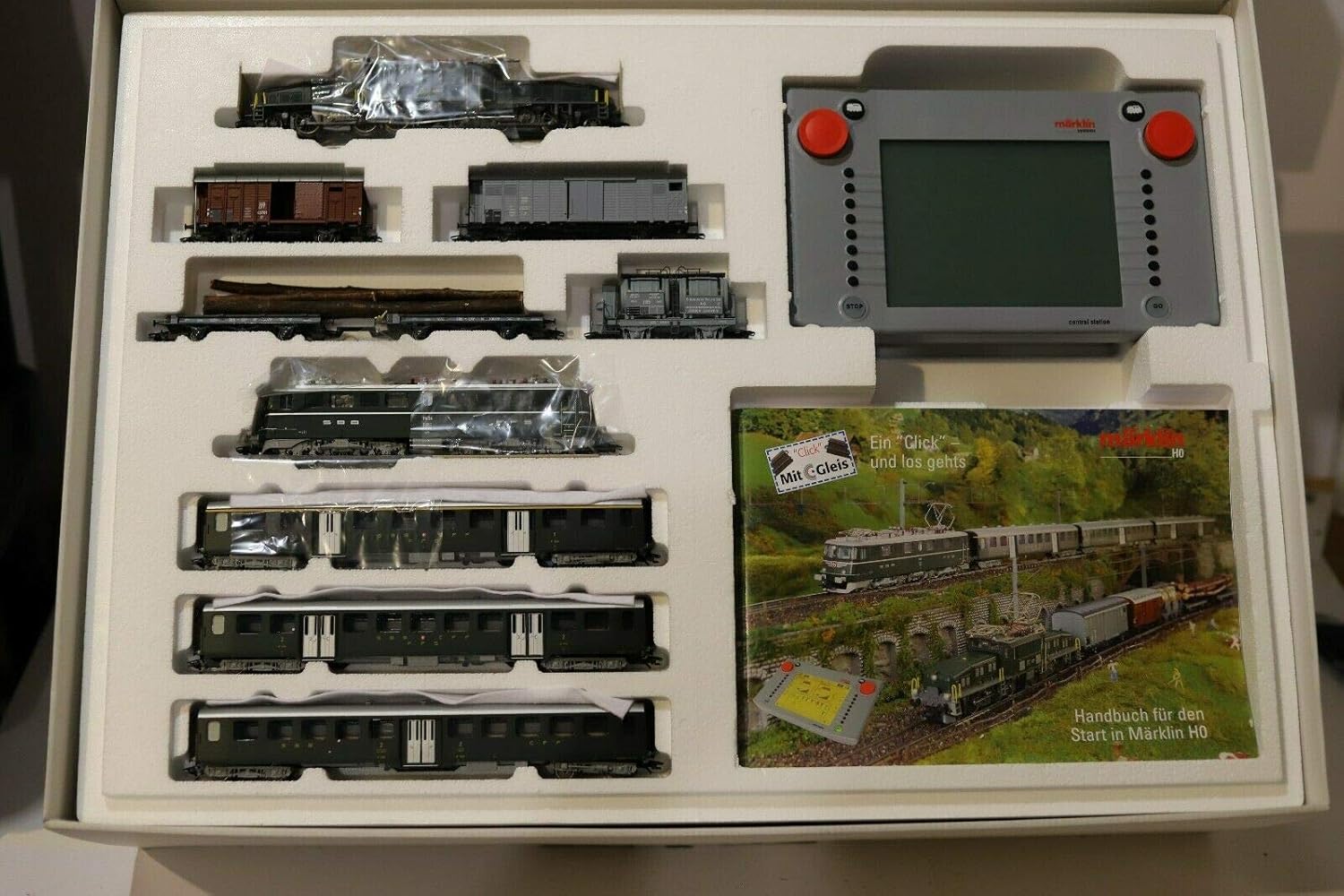 MARKLIN HO Digital Swiss MEGA Starter Set (2) HEAVYS MFX Electric ...