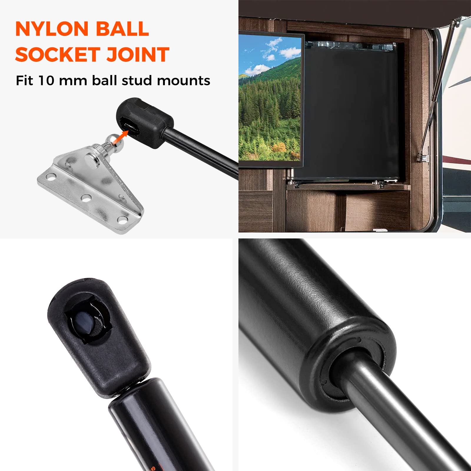 Snapklik.com : PAMAGOO 20 Inch Gas Shock 10 Lbs Per Prop, Gas Spring ...