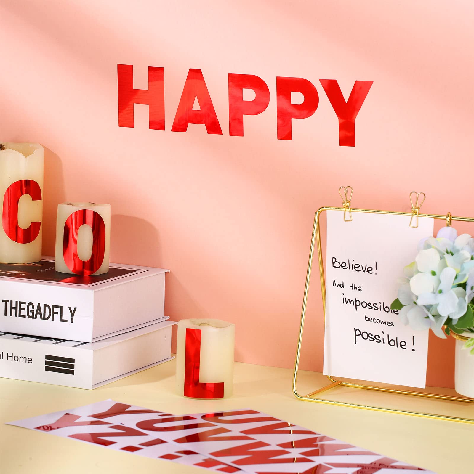 Snapklik.com : Chinco 232 Pieces 24 Sheets Letter Stickers Large ...