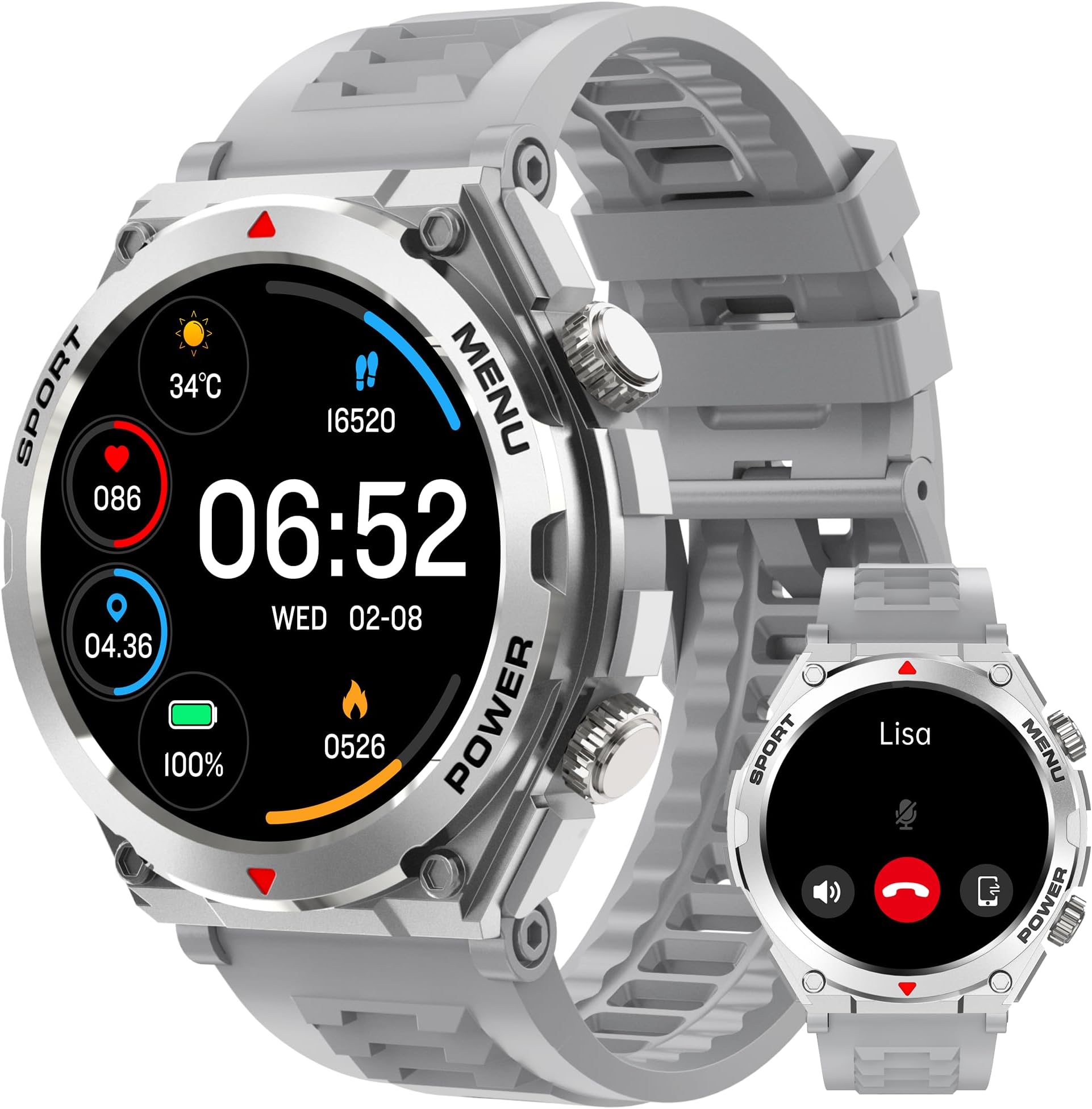 Amazon.com: Spade & Co Health Smartwatch 4 - Smartwatch for Men & Women ...