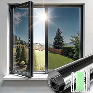 Amazon.com: Qualsen One Way Window Film Privacy See Out Not in, Heat Blocker Window Tint for ...