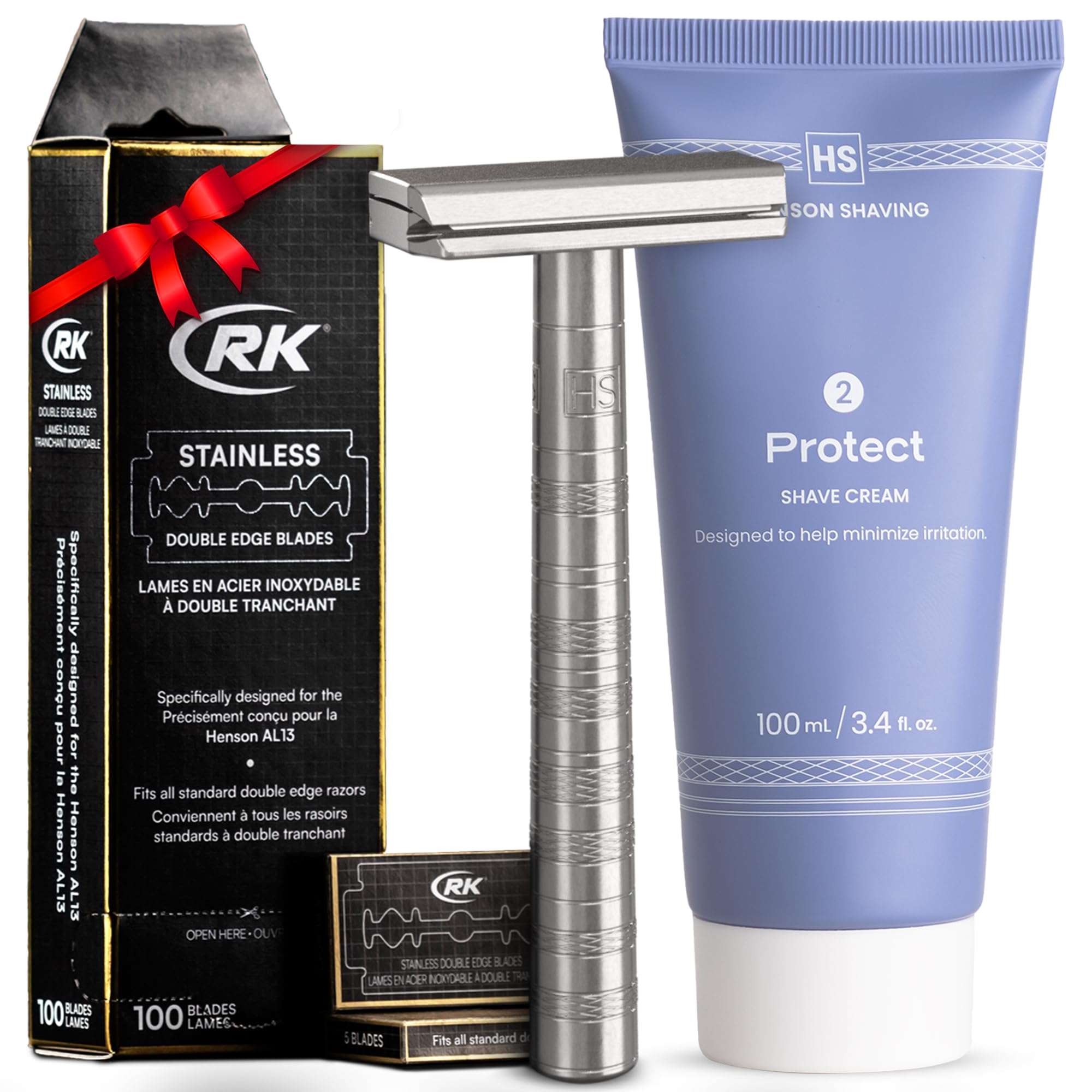 Amazon.com: Henson Shaving Razor - Aluminum Double Edge Safety Razor ...