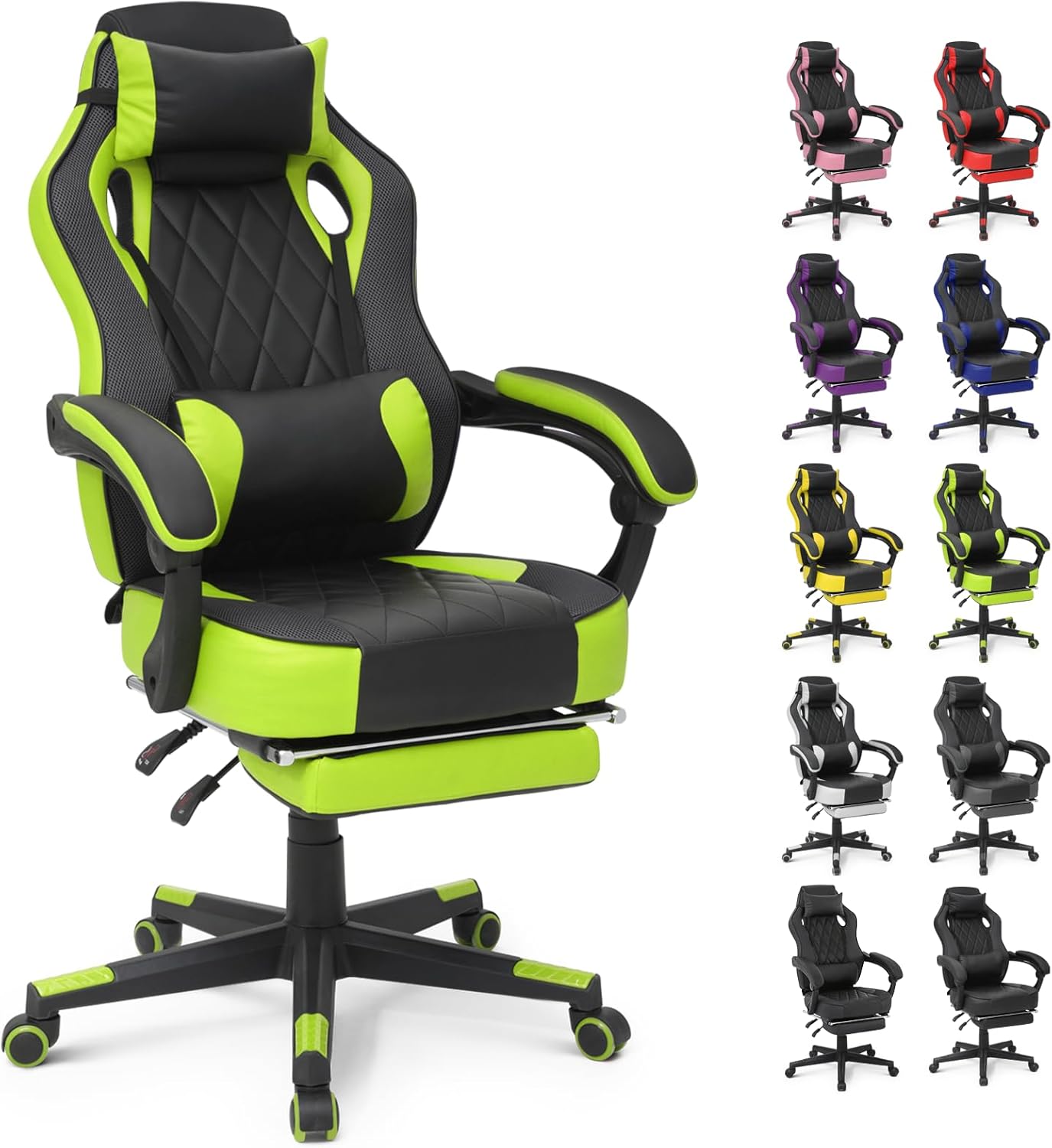 Amazon.com: BRIGHTORIA Gaming Chair, Big and Tall Computer Chairs with ...