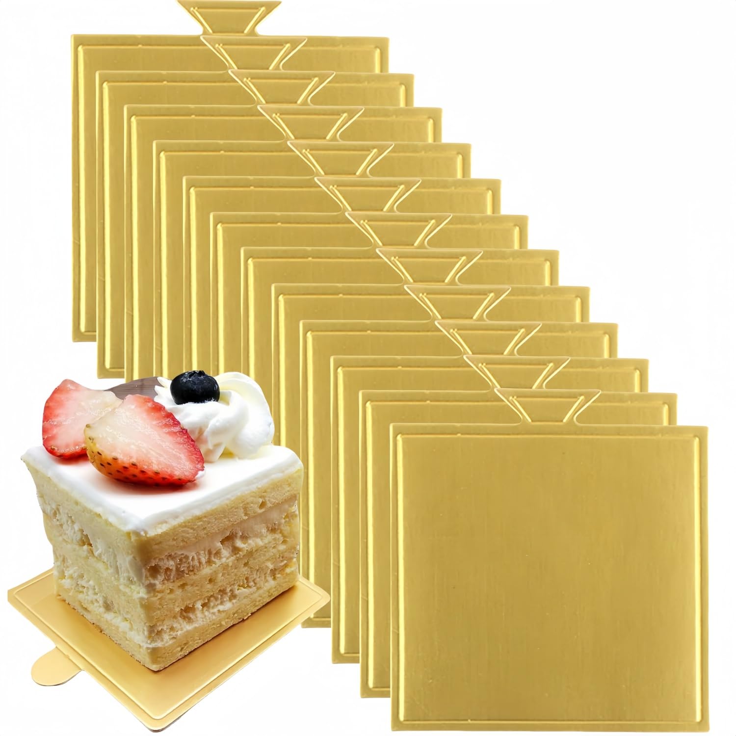 Amazon.com | Dwwffer Mini Cake Boards,100 Pcs Food-Graded Cake Base ...