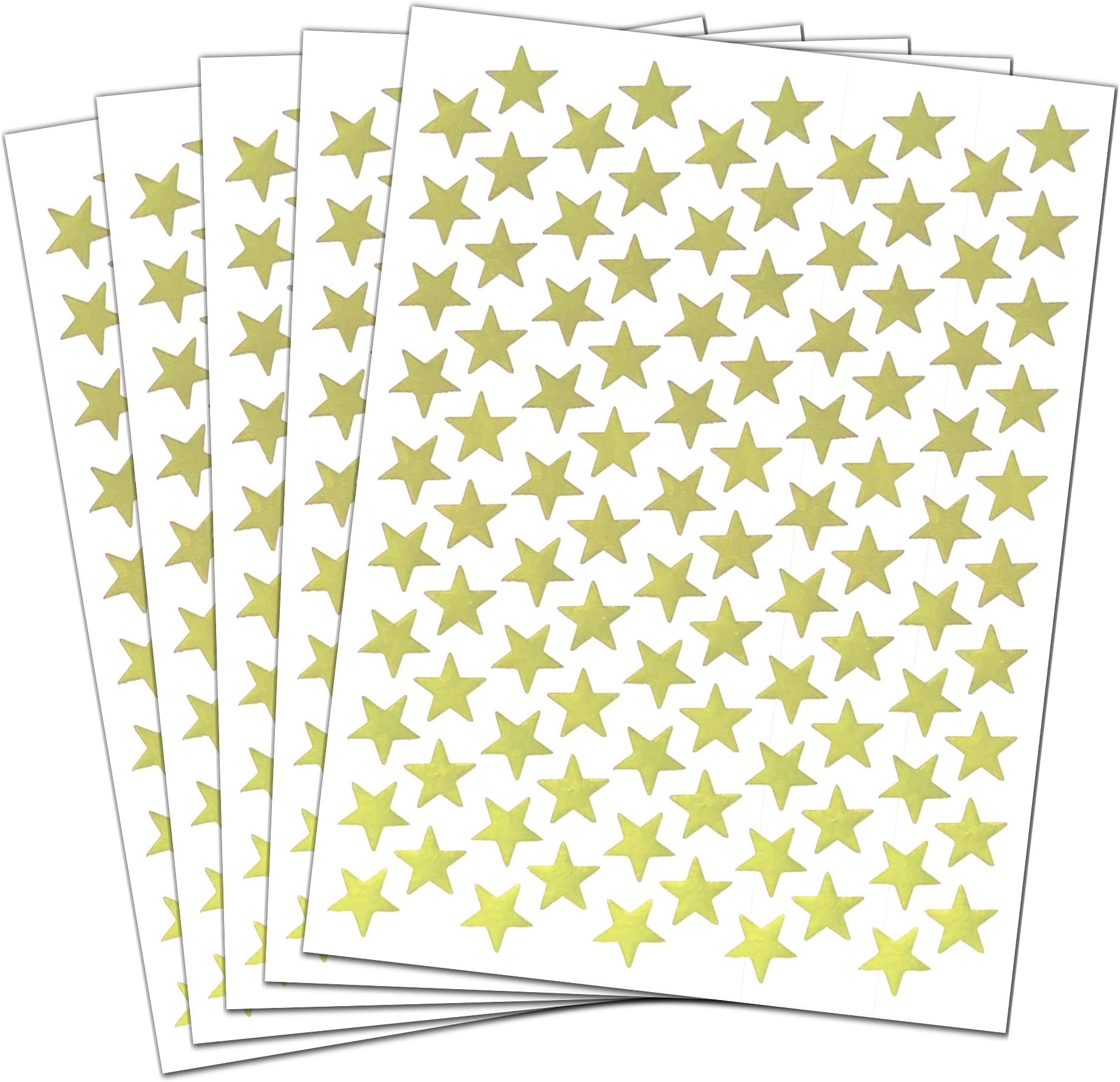Amazon.com: 1080 Pcs 10 Sheets Tiny Gold Star Stickers, 0.3" Diameter ...