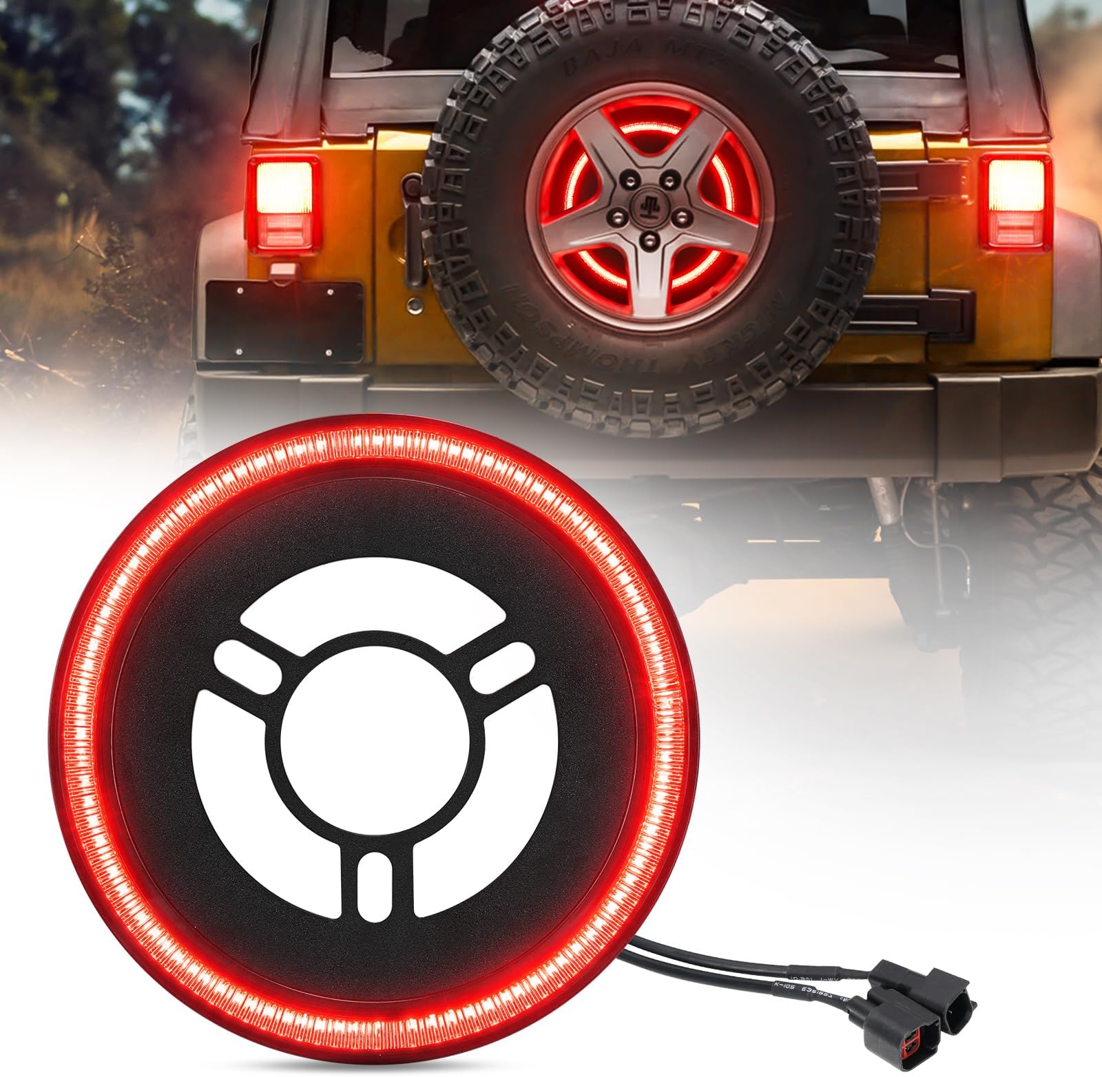 Amazon.com: YITAMOTOR Spare Tire Brake Light Wheel Light Third Brake ...