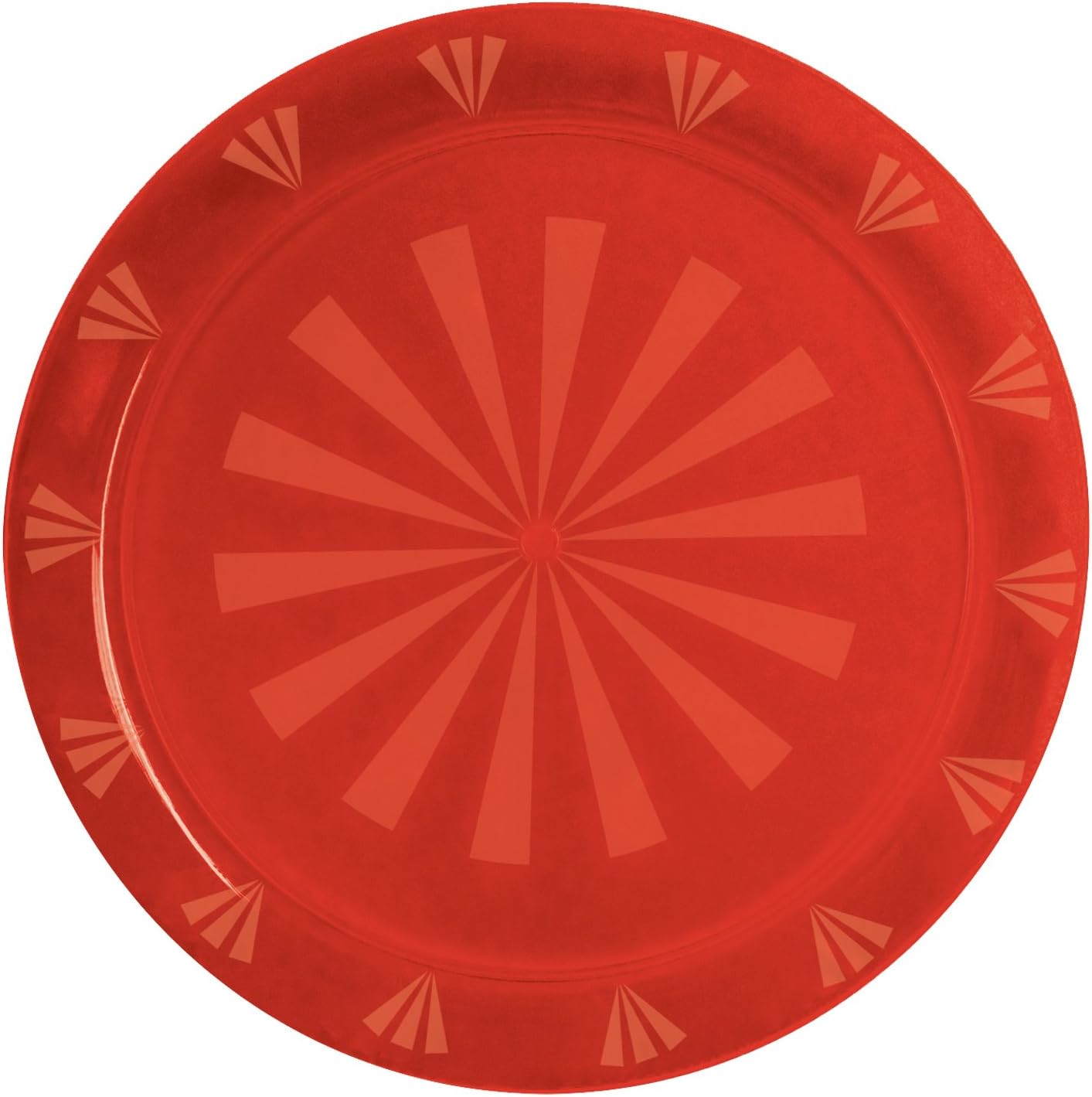 Amazon.com | Party Essentials Hard Plastic 16-Inch Round Serving Tray ...