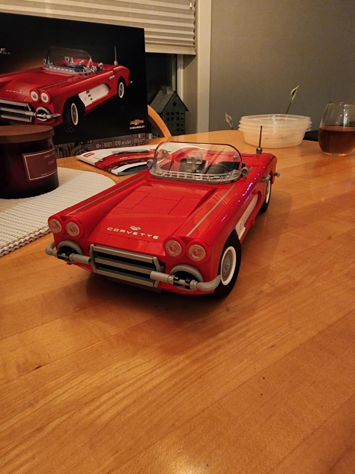 Amazon.com: LEGO Icons Corvette Classic Car Model Building Kit for ...