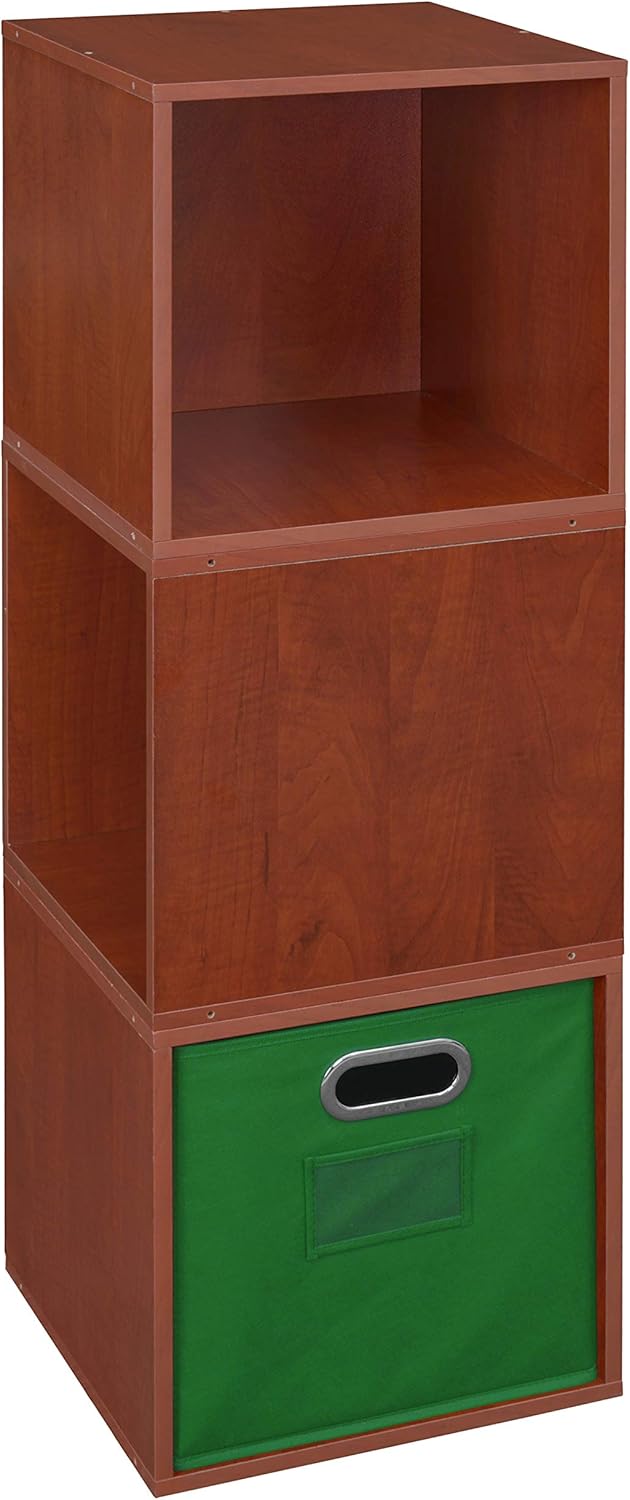 Amazon.com: Niche 3 Cube / 1 Folding Fabric Bin Cubo Snap Together ...