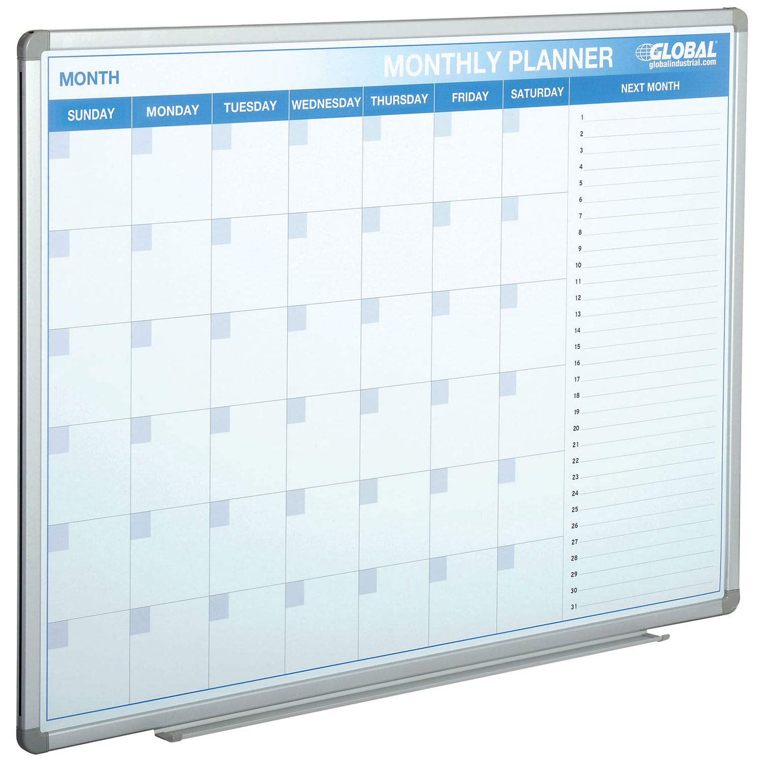 Amazon.com : Global Industrial 48"W x 36"H Magnetic Dry Erase Calendar ...