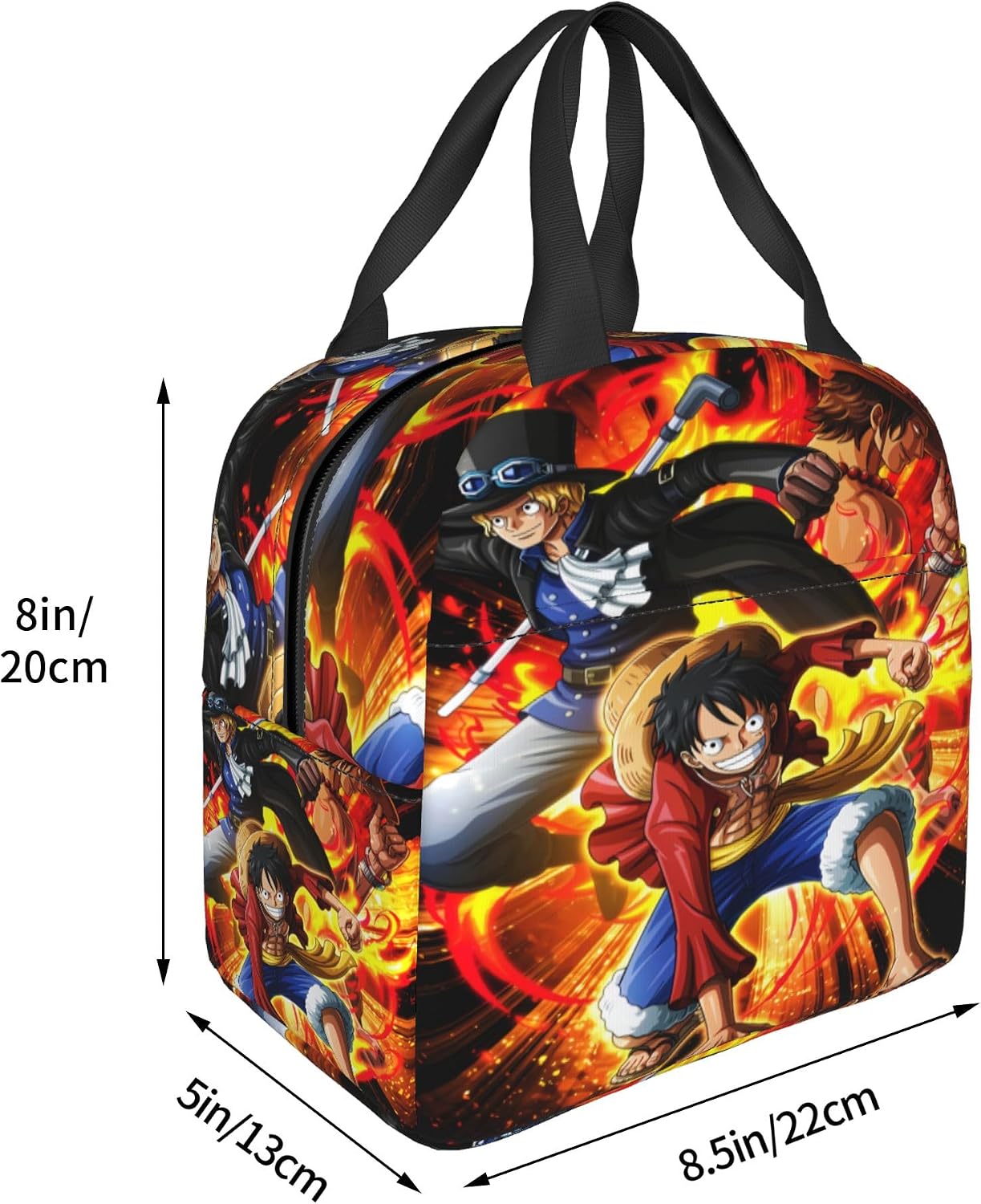 bivwfoj Monkey.d.luffy – Lonchera aislada, bolsa de almuerzo ...