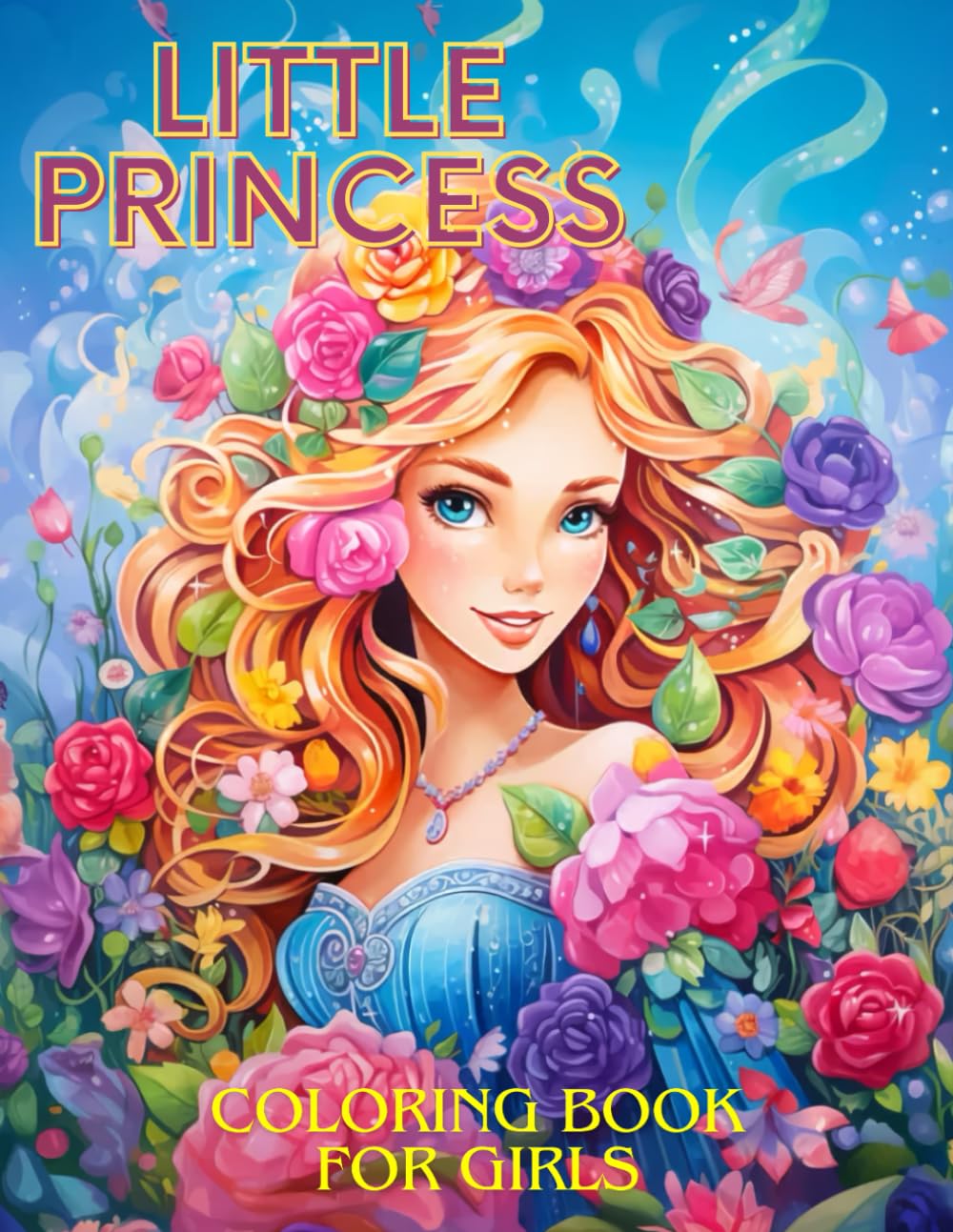 Little Princess Coloring Book: Easy and Cute Style Coloring Pages of ...