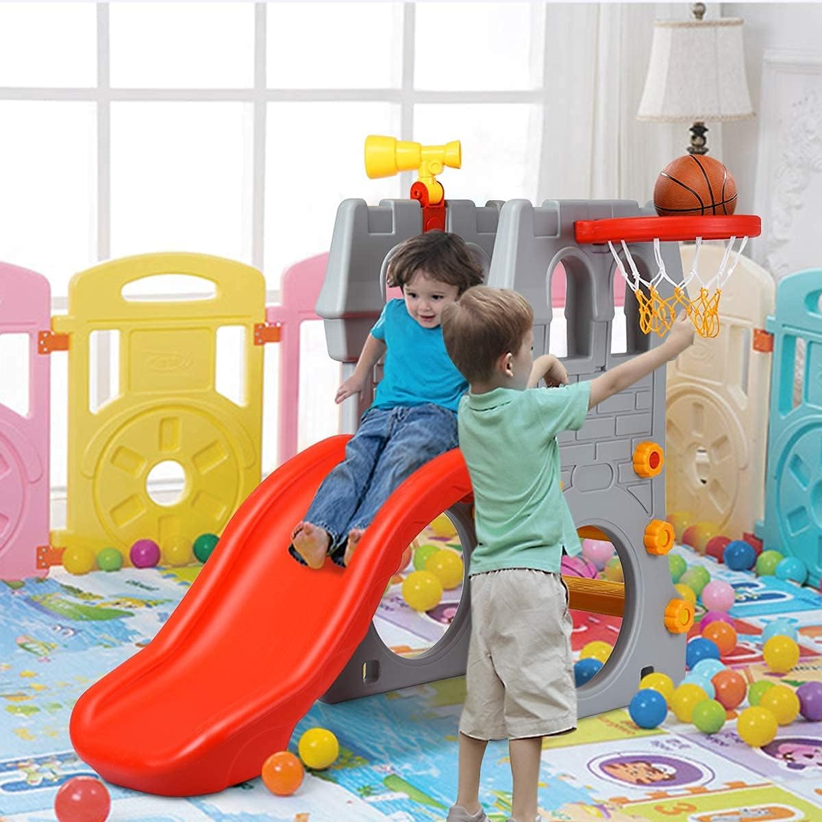 Amazon.com: Little Tikes Easy Store Slide & Explore, Indoor Outdoor ...